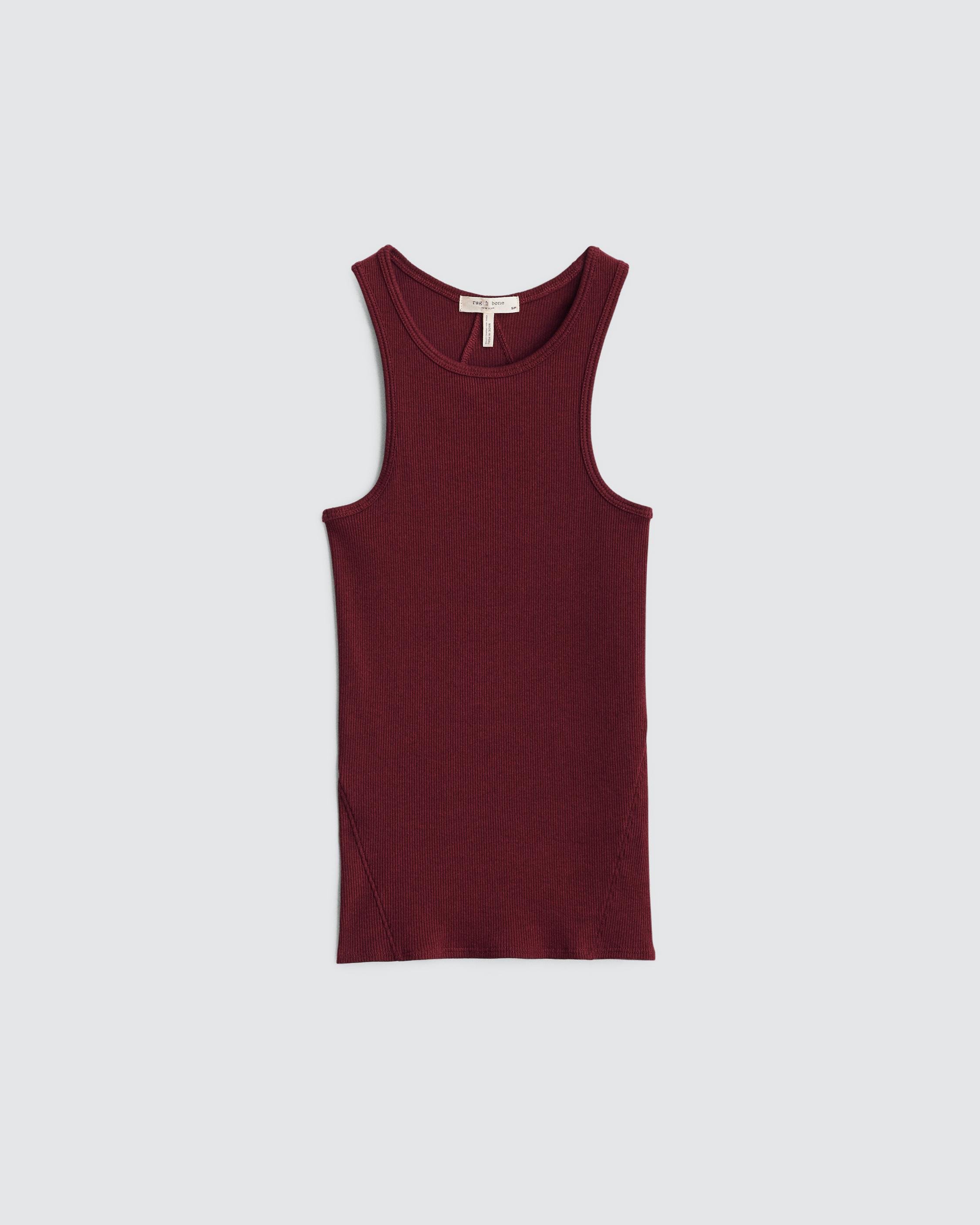 Essential Rib Tank - Tawny | rag & bone
