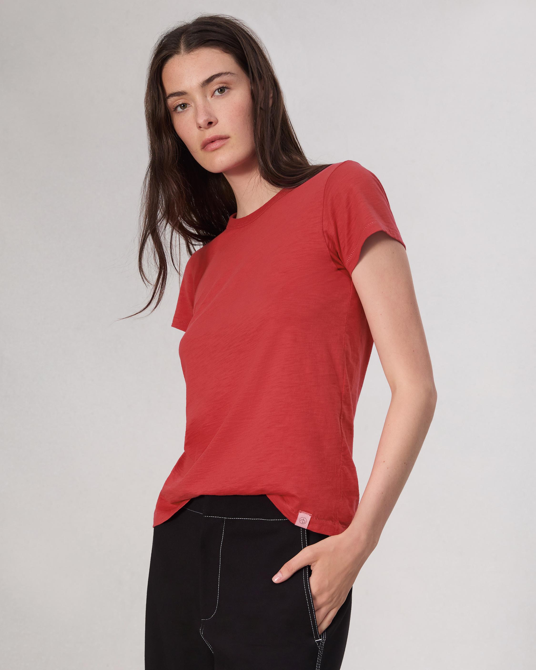 The Slub Tee - Red | rag & bone