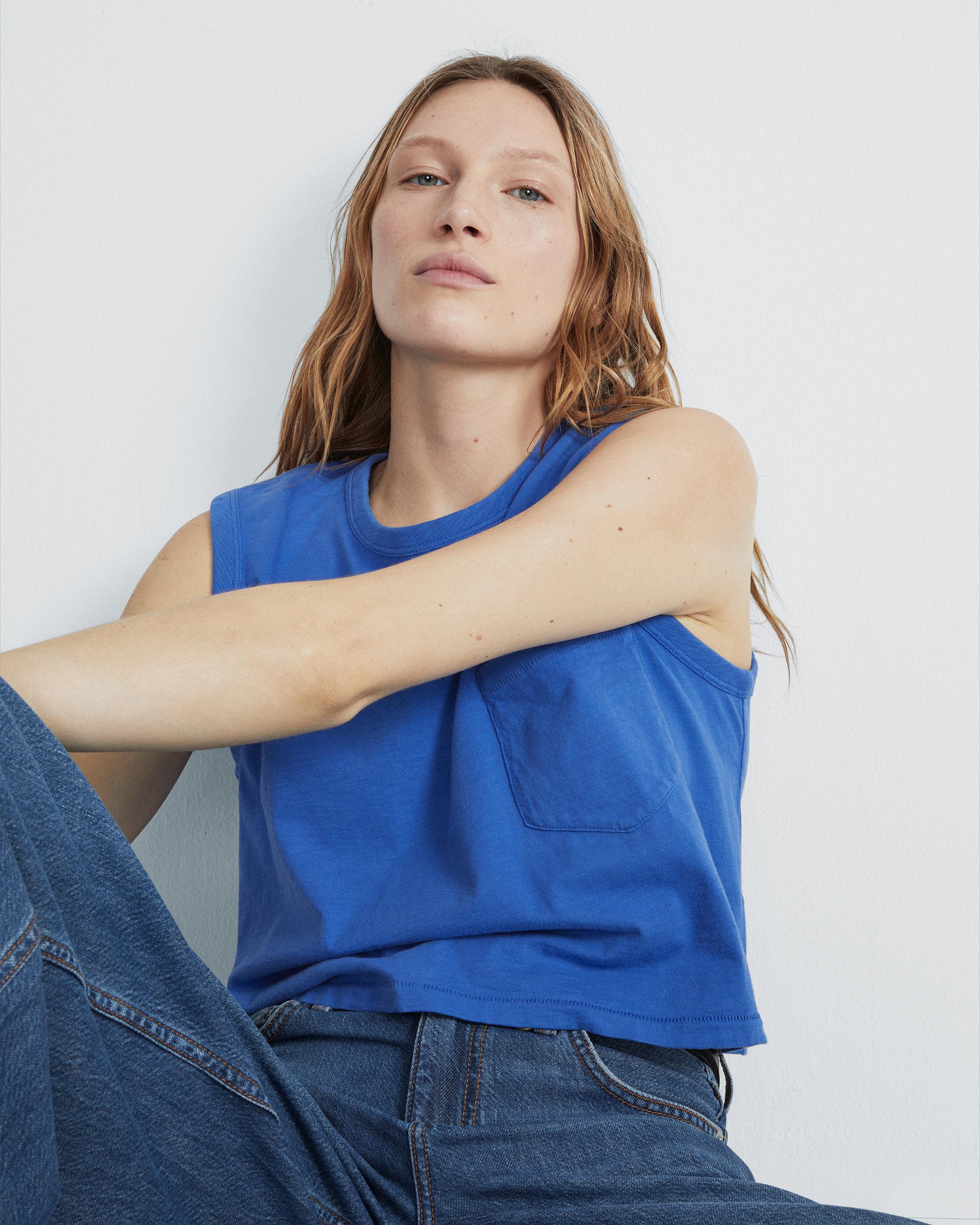 Mini Slub Pocket Tank - True Blue | rag & bone
