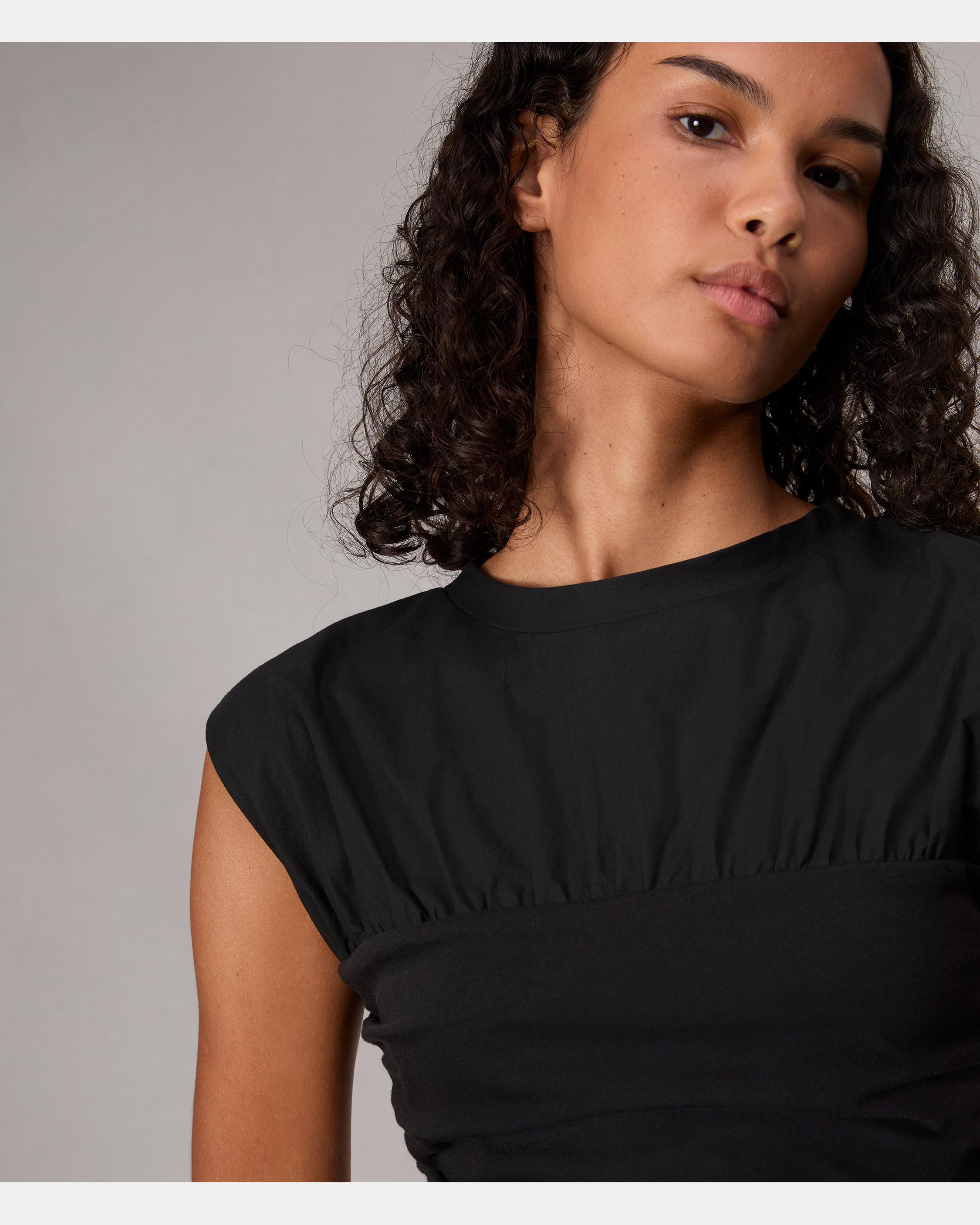 Mica Banded Cotton Top - Black | rag & bone