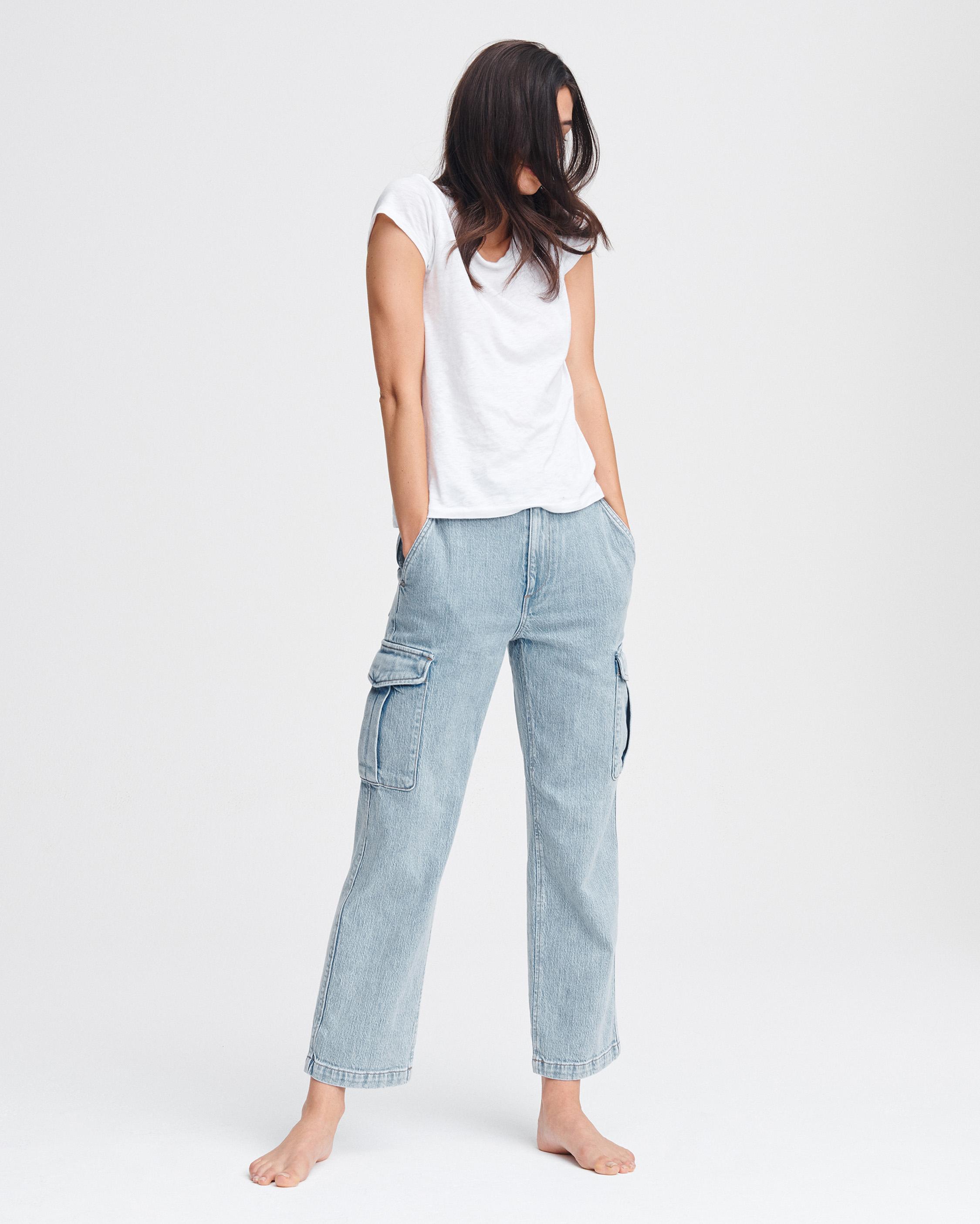SUPER HIGH-RISE CARGO - Icy Blue | rag & bone