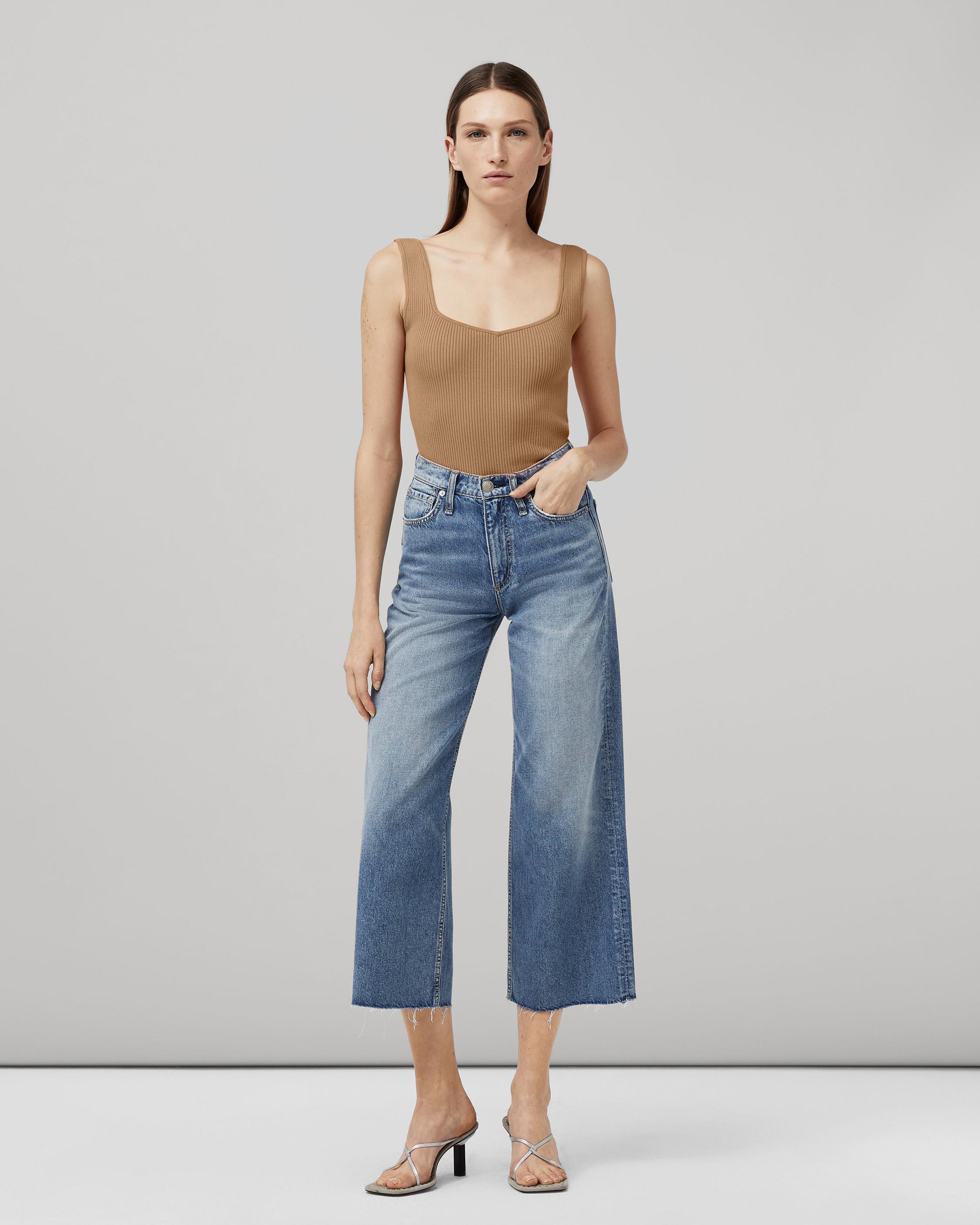 Andi Ankle Wide Leg - Quinn: High-Rise Rigid Jean | rag & bone