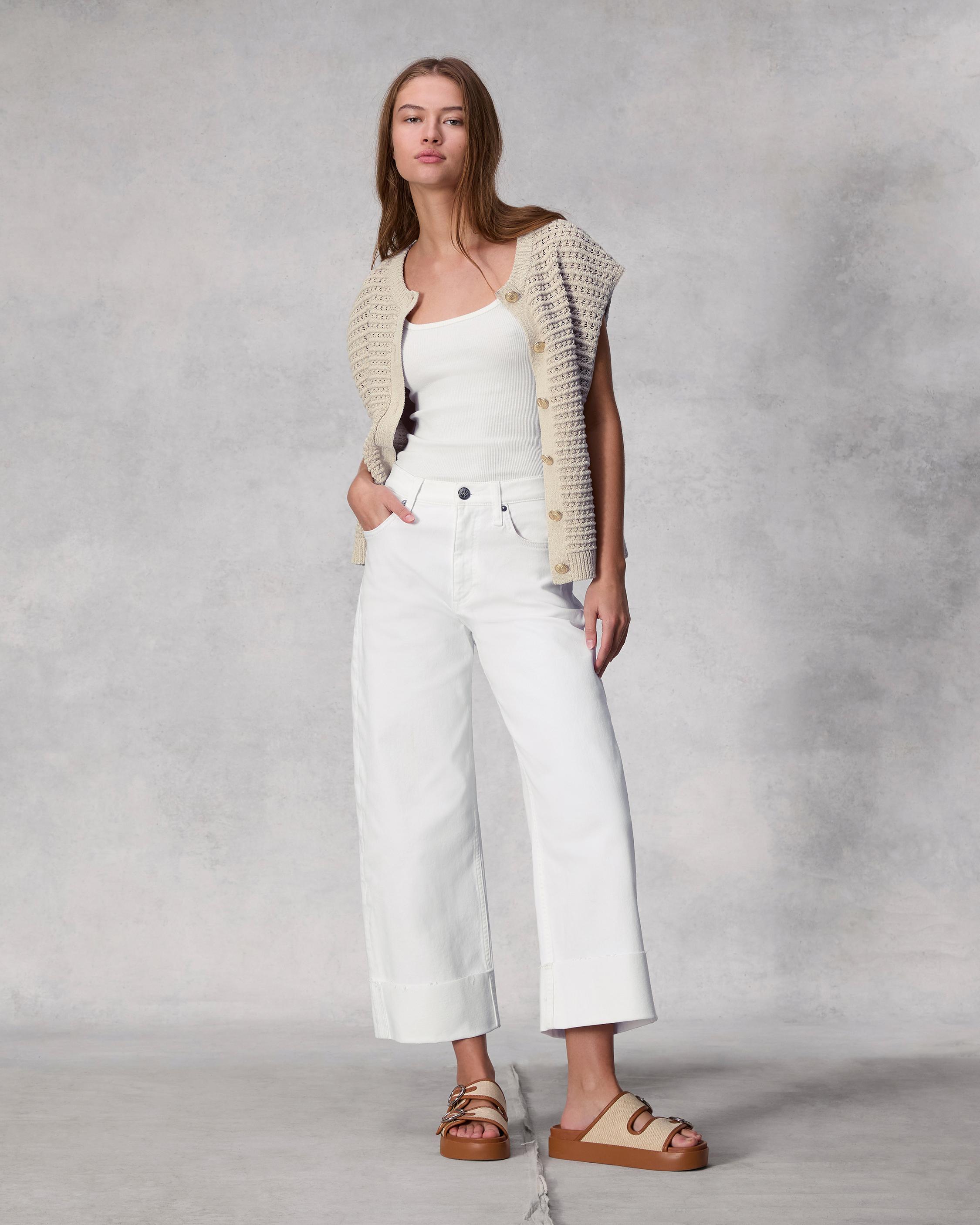 Andi Ankle Wide-Leg Jean - White | rag & bone