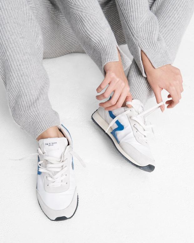 Retro Runner - Off White/ Blue | rag & bone Retro Runner - Off White/ Blue | rag & bone
