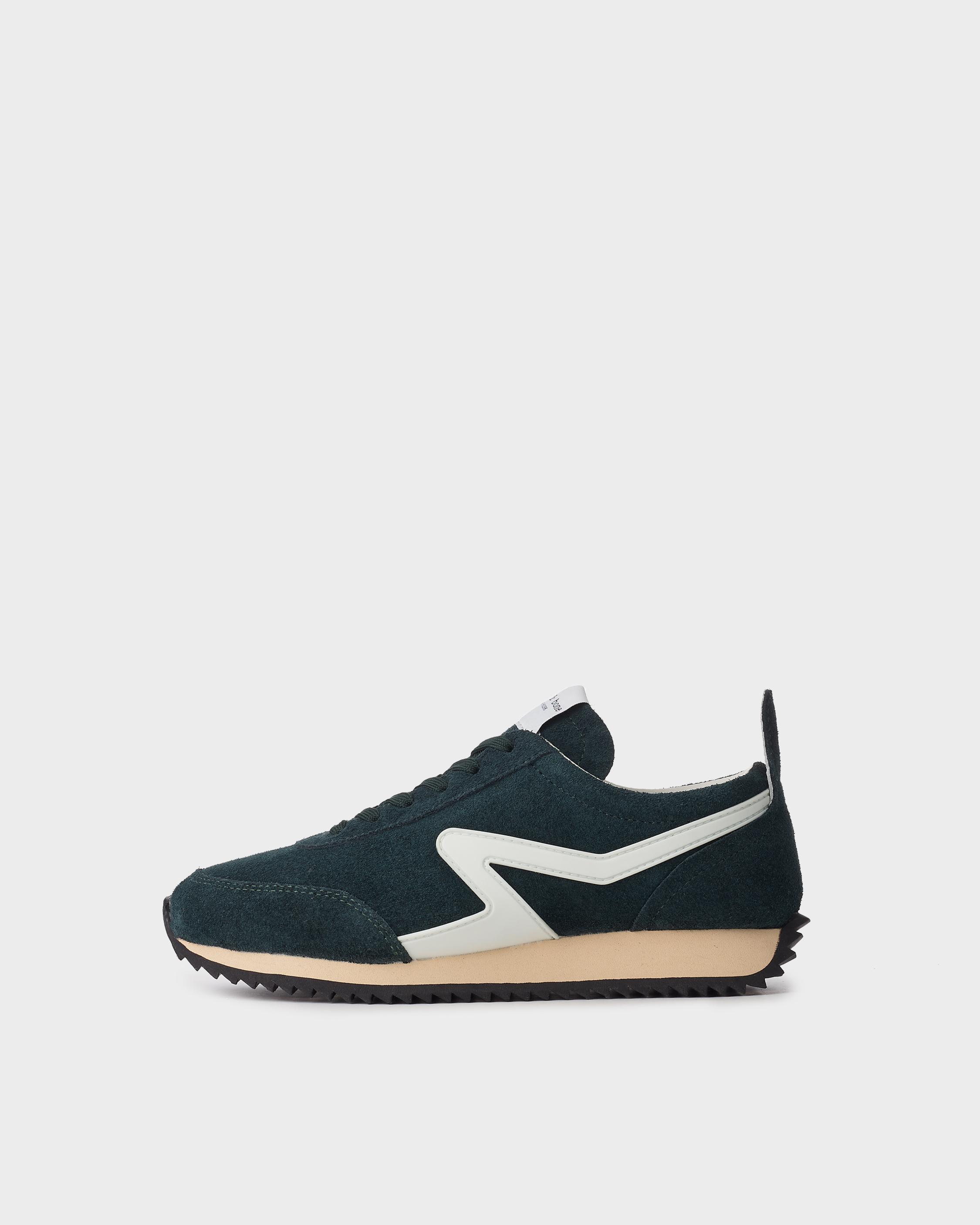 Retro Runner - Dark Emerald Suede | rag & bone