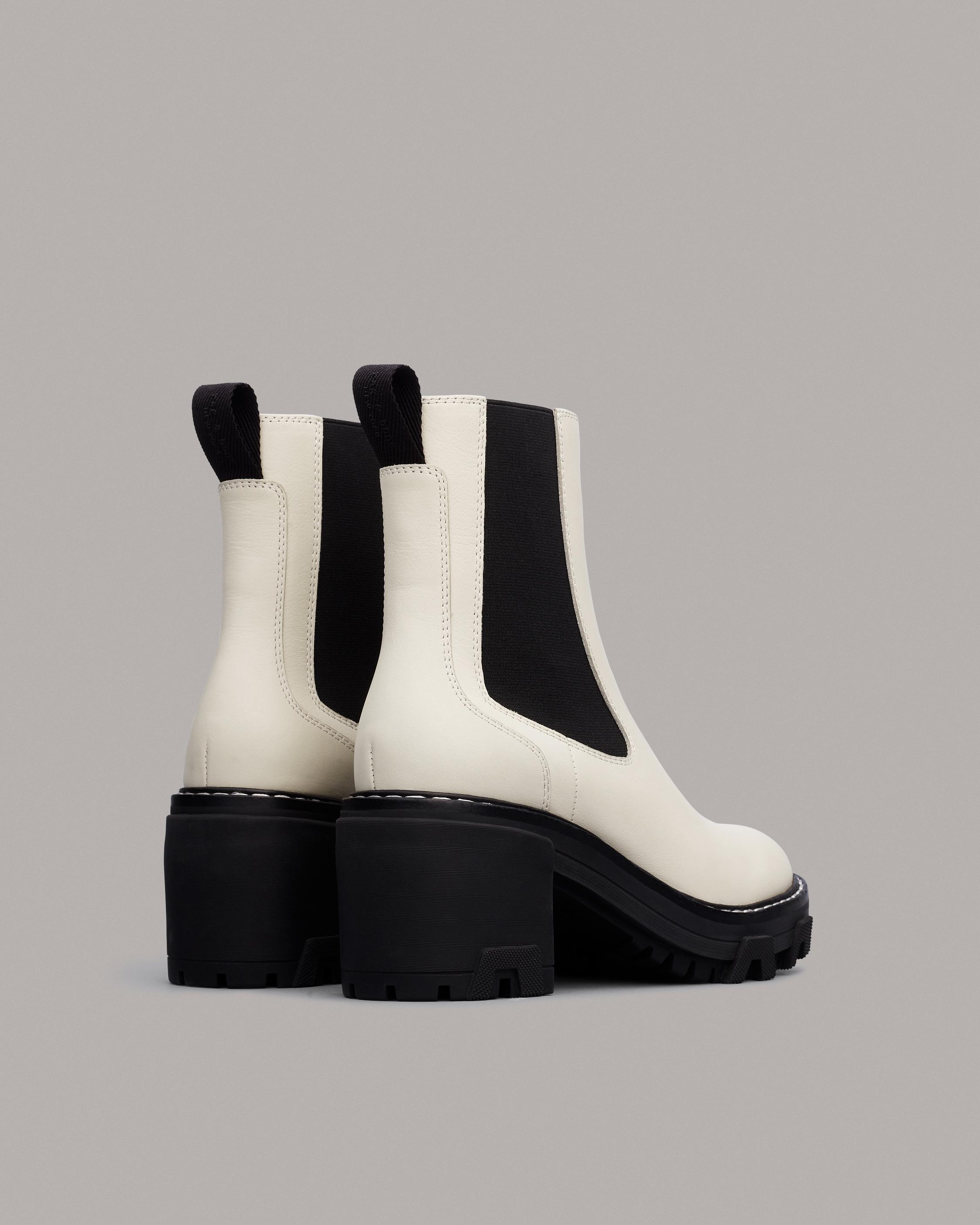 Shiloh Mid Boot - Leather - Antique White | rag & bone