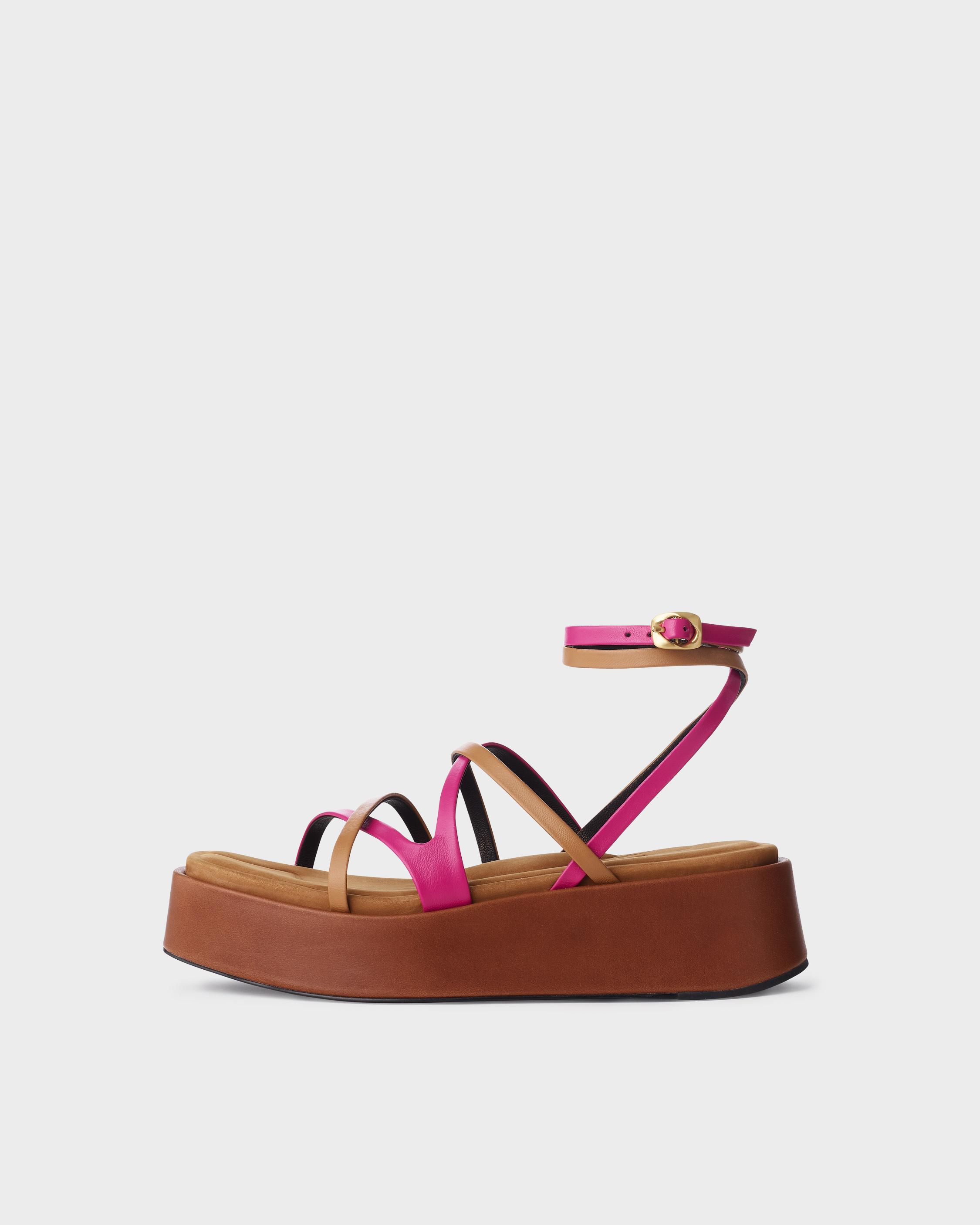 Logan Sandal - Leather - Fuchsia | rag & bone
