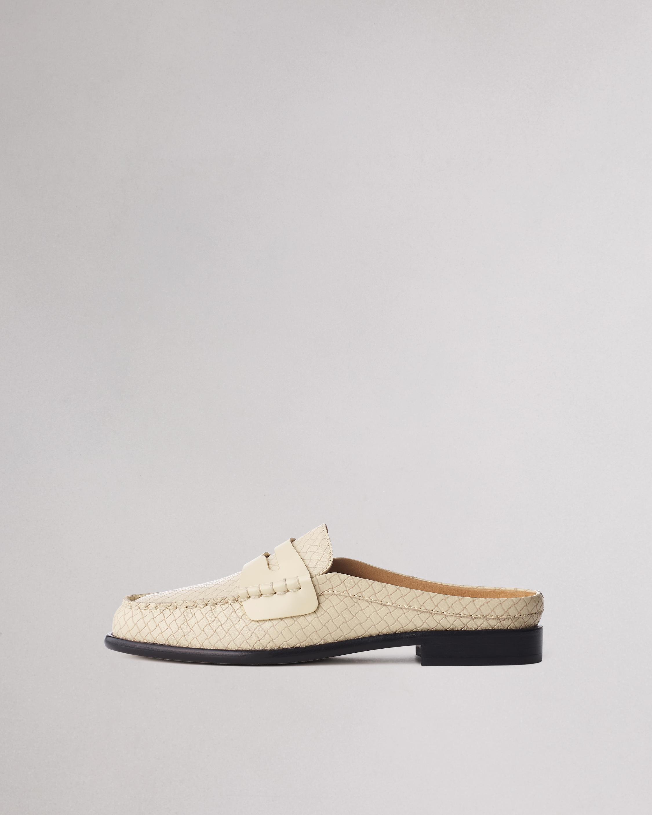 Carter Leather Mule - Griege Basketweave | rag & bone