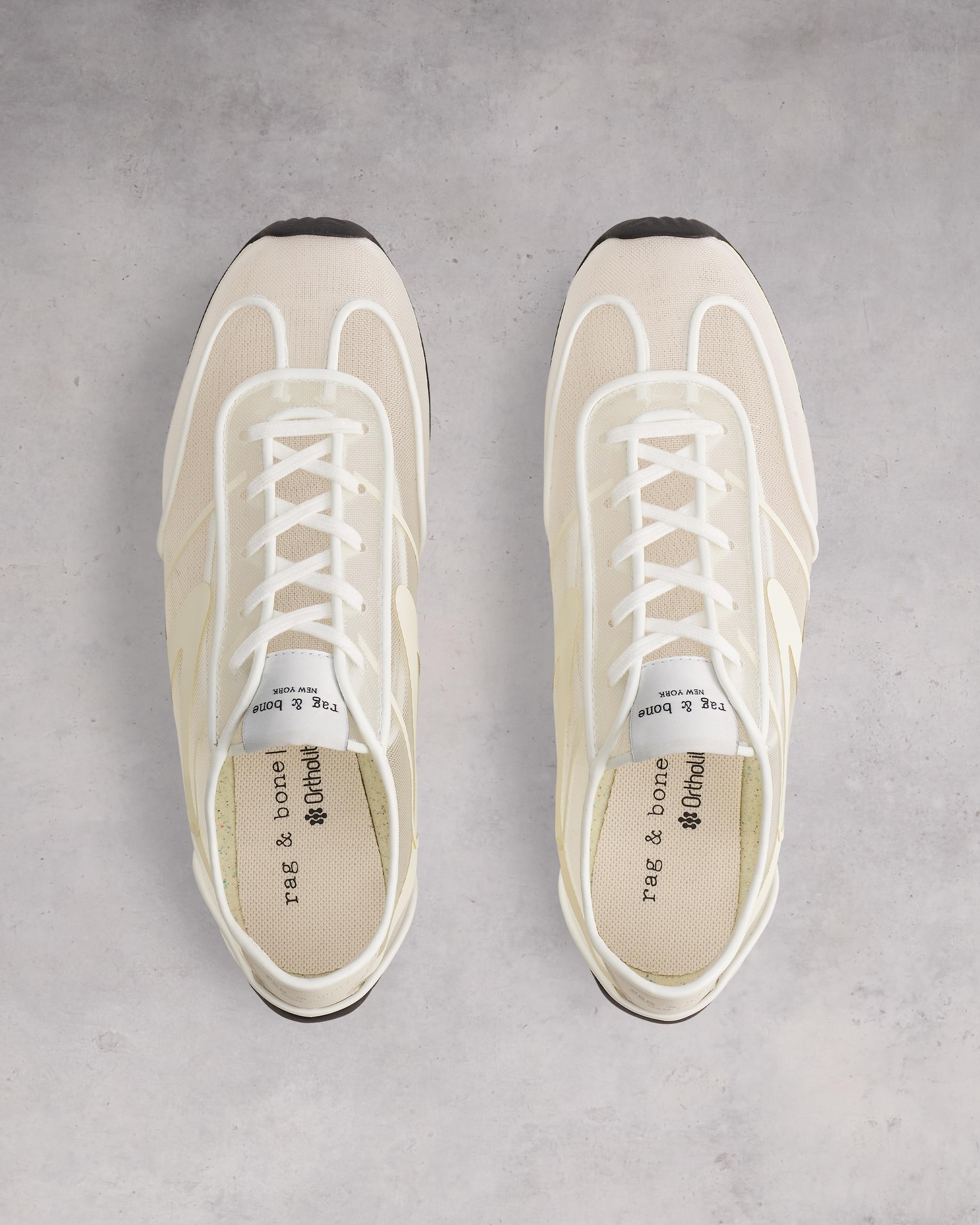 Retro Runner Slim - Mesh - Antique White | rag & bone