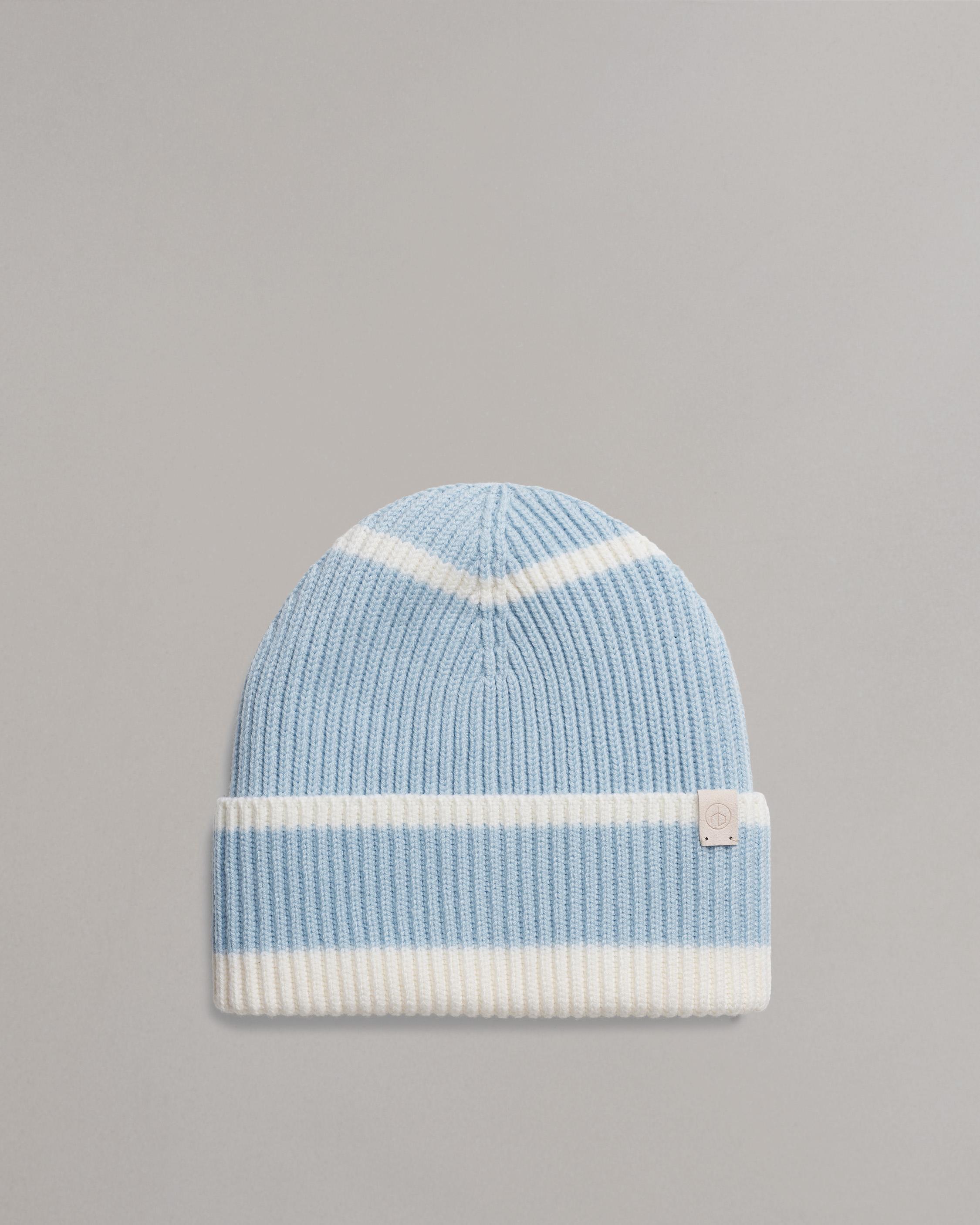 Blake Striped Beanie - Light Blue | rag & bone