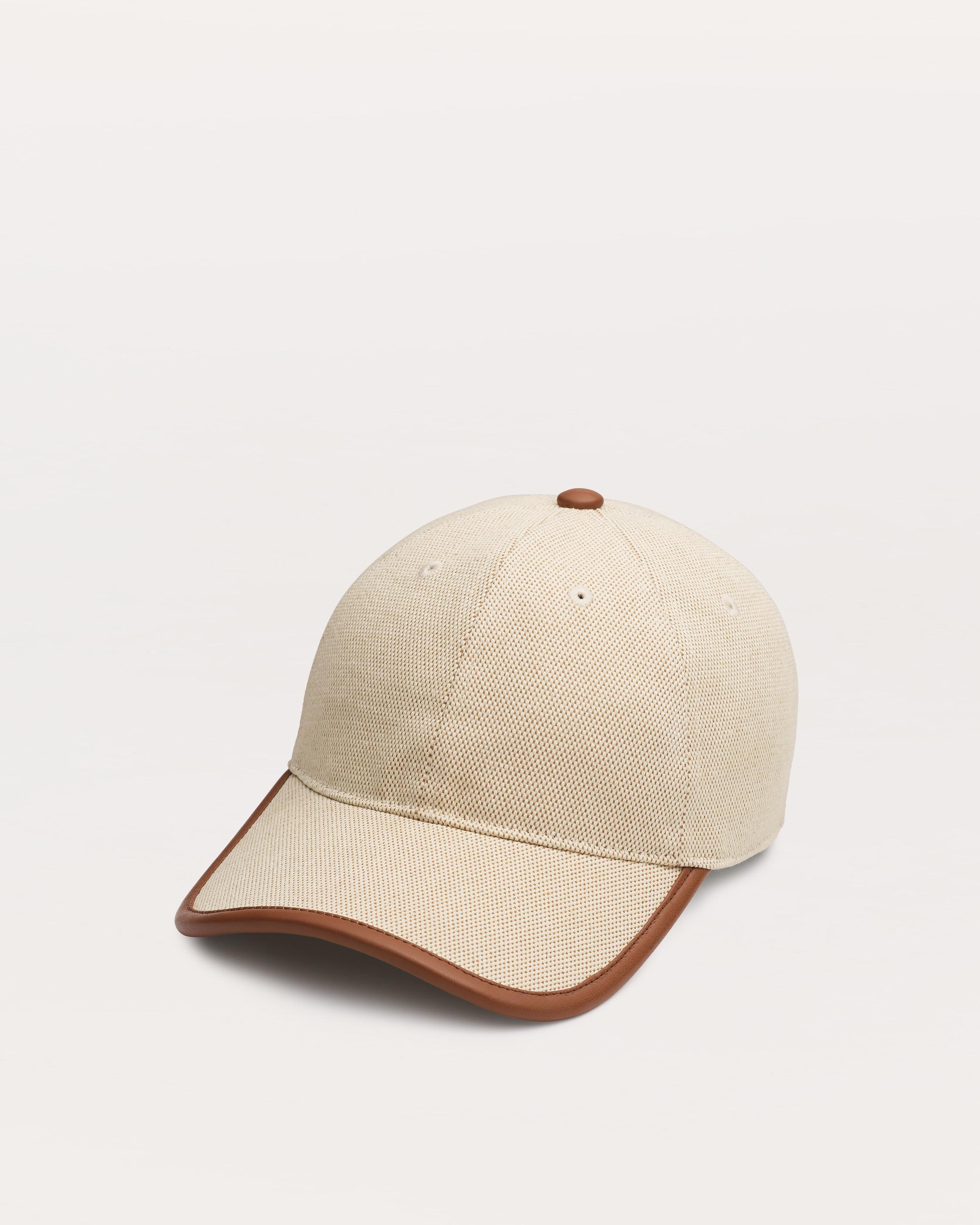 Harlow Faux Leather-Trimmed Canvas Baseball Cap | rag & bone