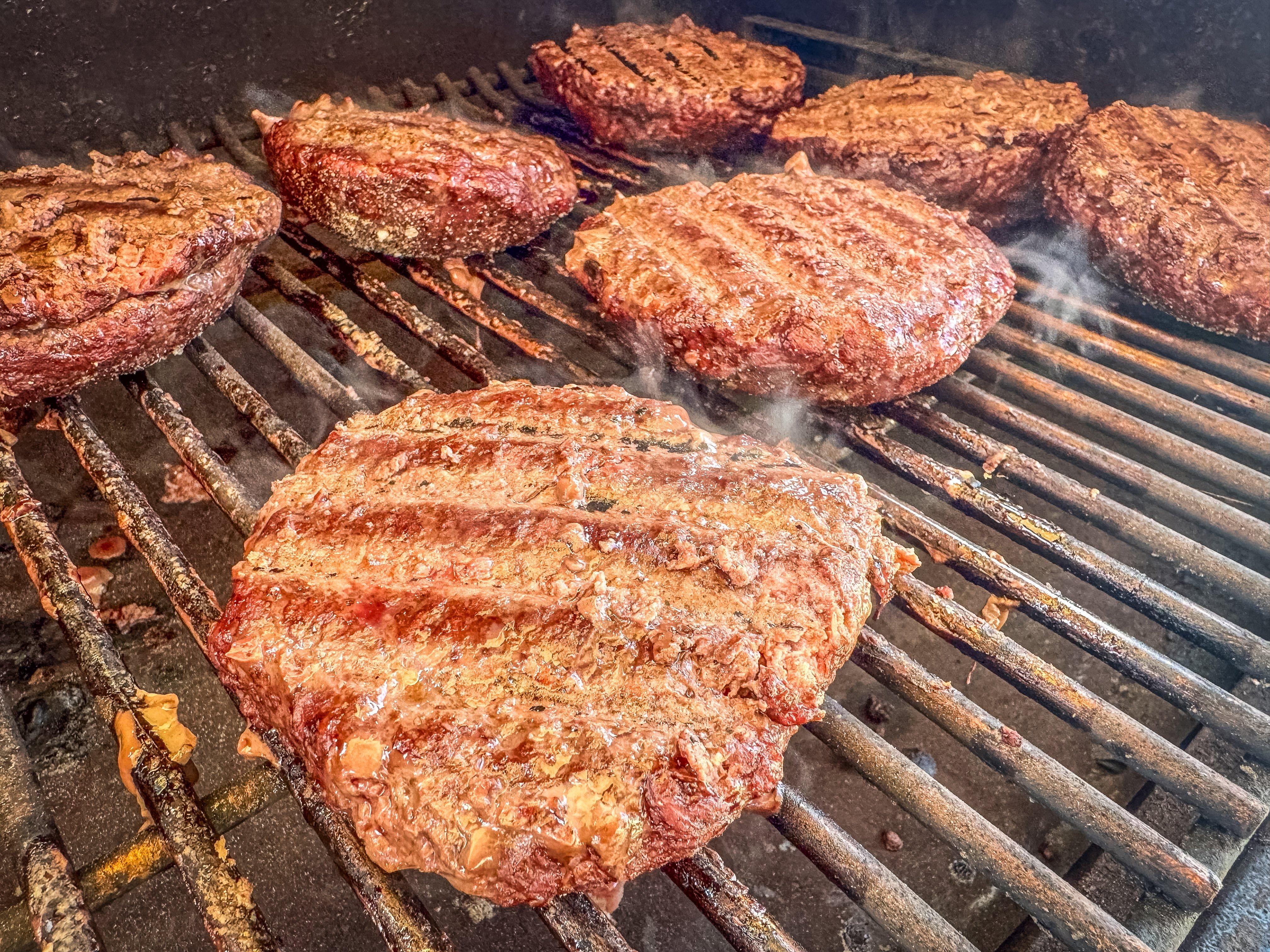 Stuffed Double Cheese Elk Burgers - Realtree Camo