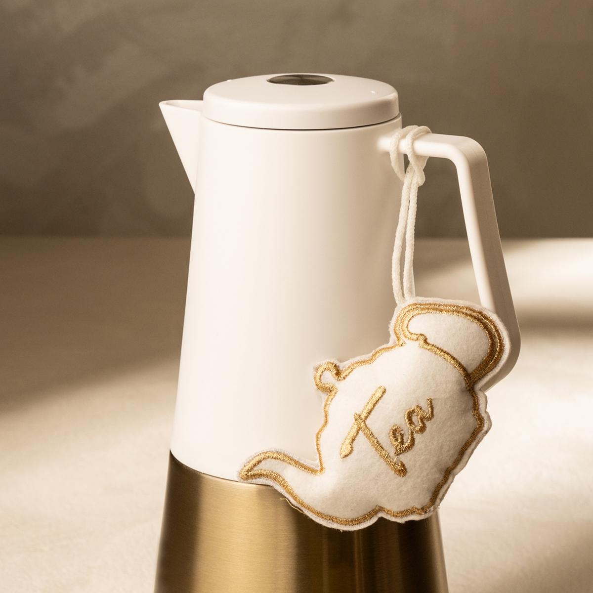 Teapot Drink Tag Gold 11X7 cm in Kuwait | Buy Online | safathome.com