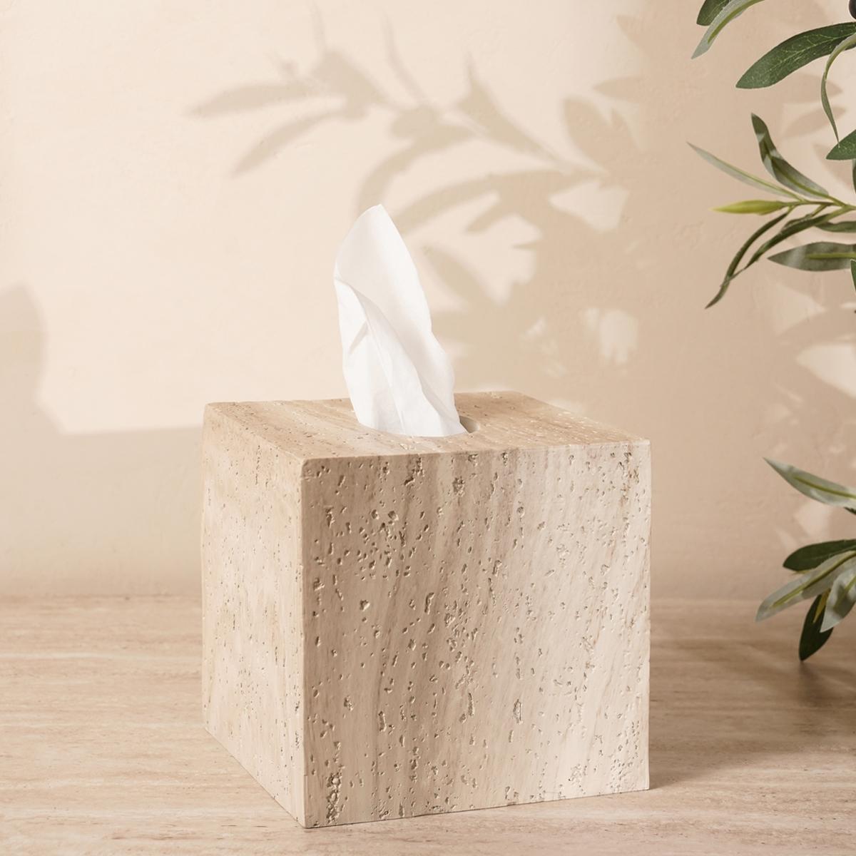 Stone Tissue Box Cream in Kuwait | Buy Online | safathome.com
