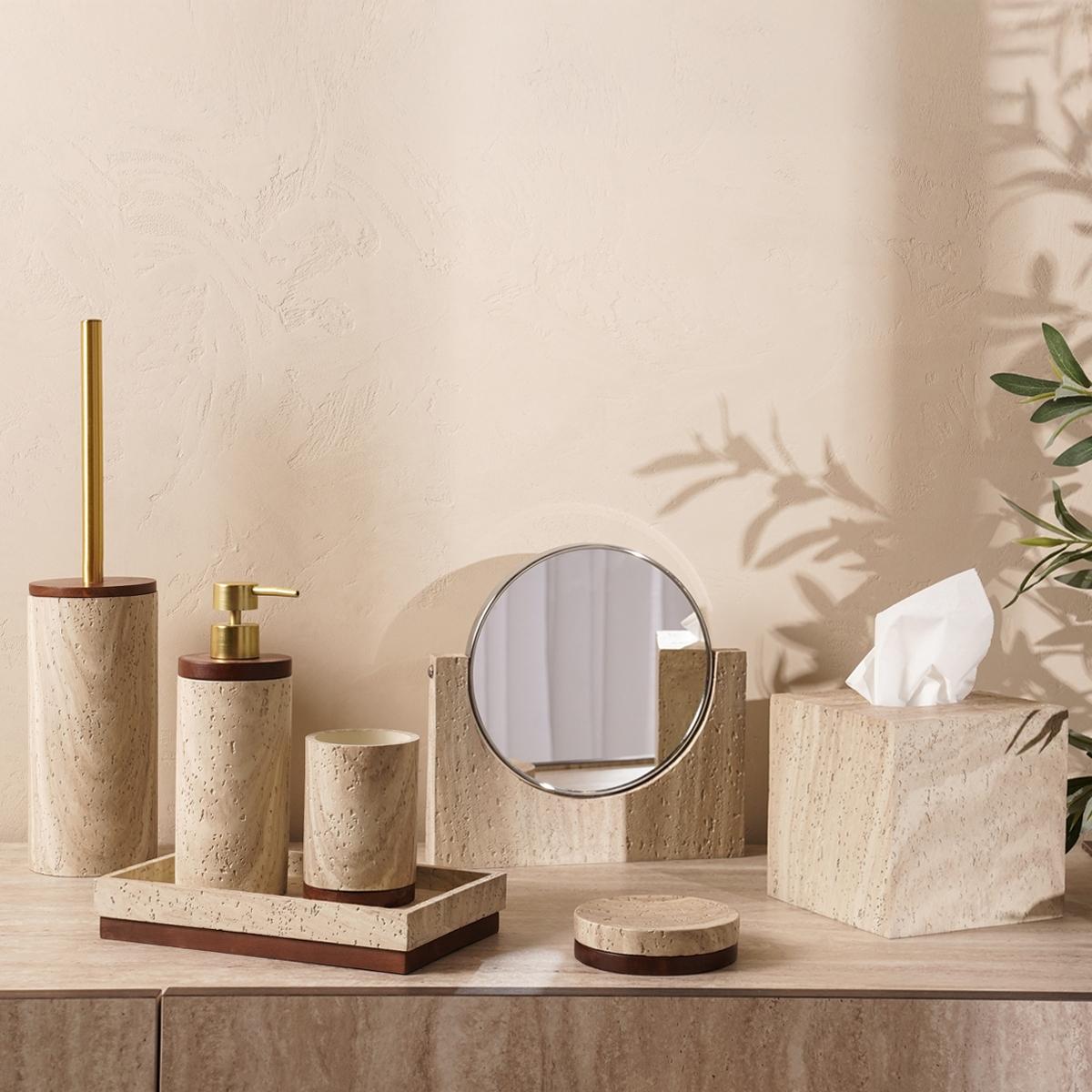 Stone Tissue Box Cream in Kuwait | Buy Online | safathome.com
