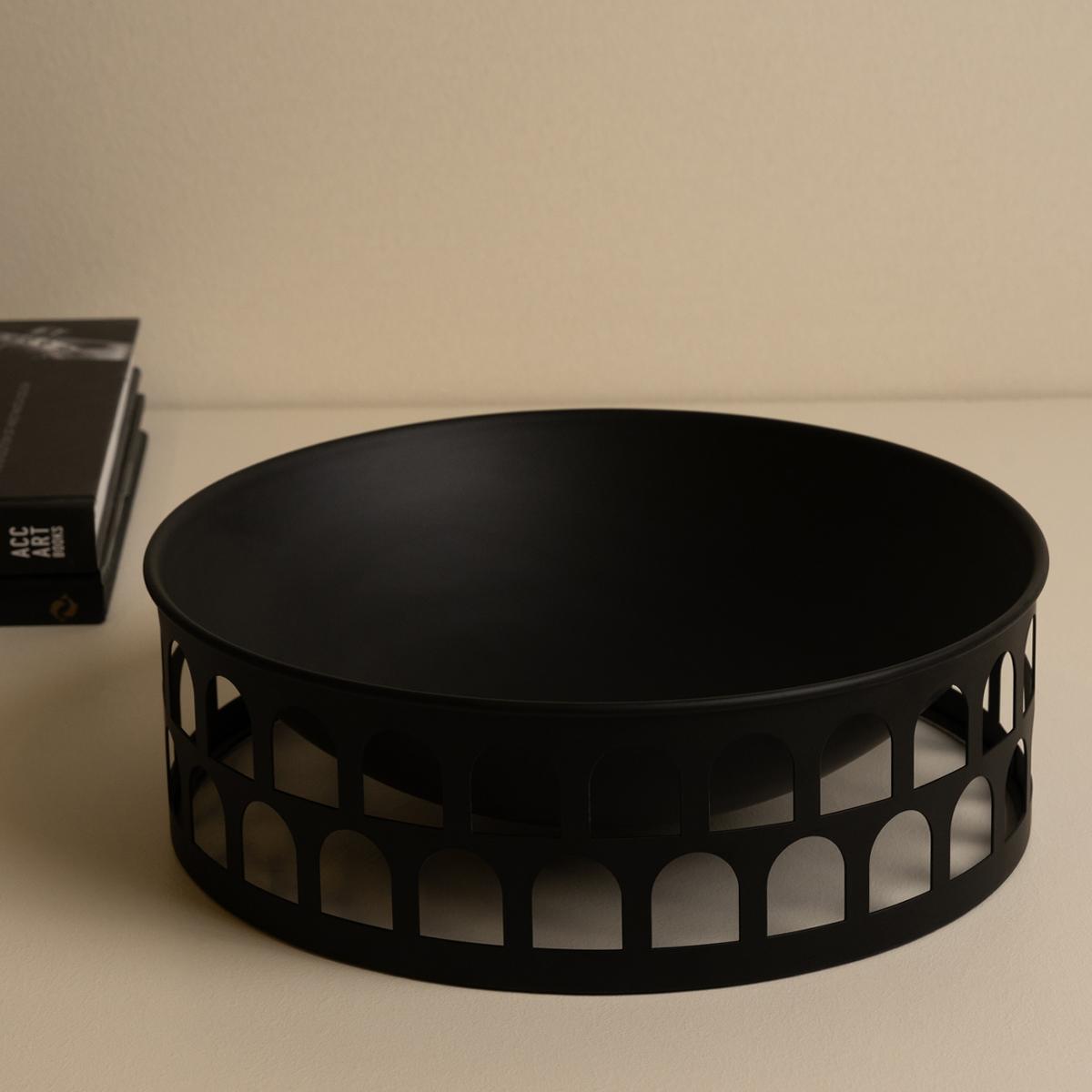 Hoki Deco Bowl Black 30.5X30.5X9 cm in Kuwait | Buy Online | safathome.com