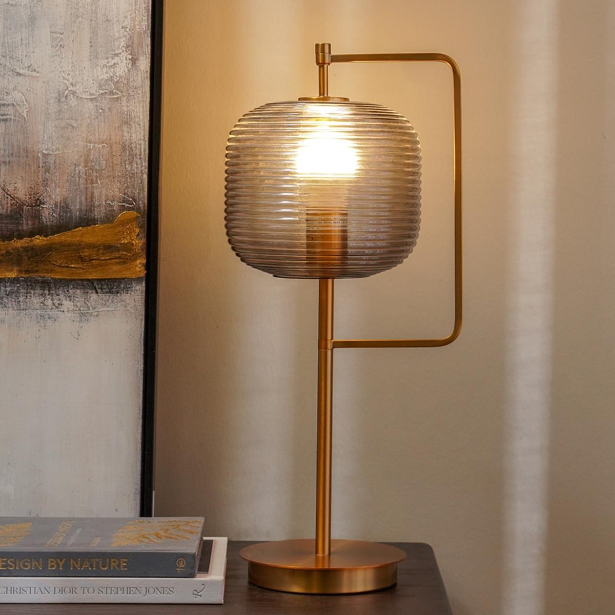 Glaze Table Lamp Gold/Grey H:54.61 cm in Kuwait | Buy Online ...