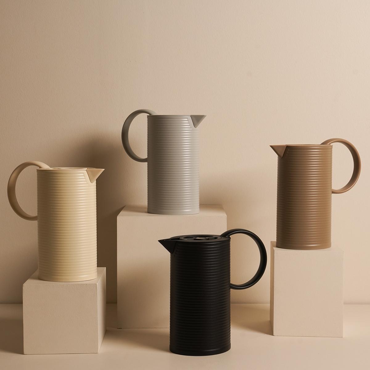 Ribbed Tea Server Beige 1.0 Litre in Kuwait | Buy Online | safathome.com