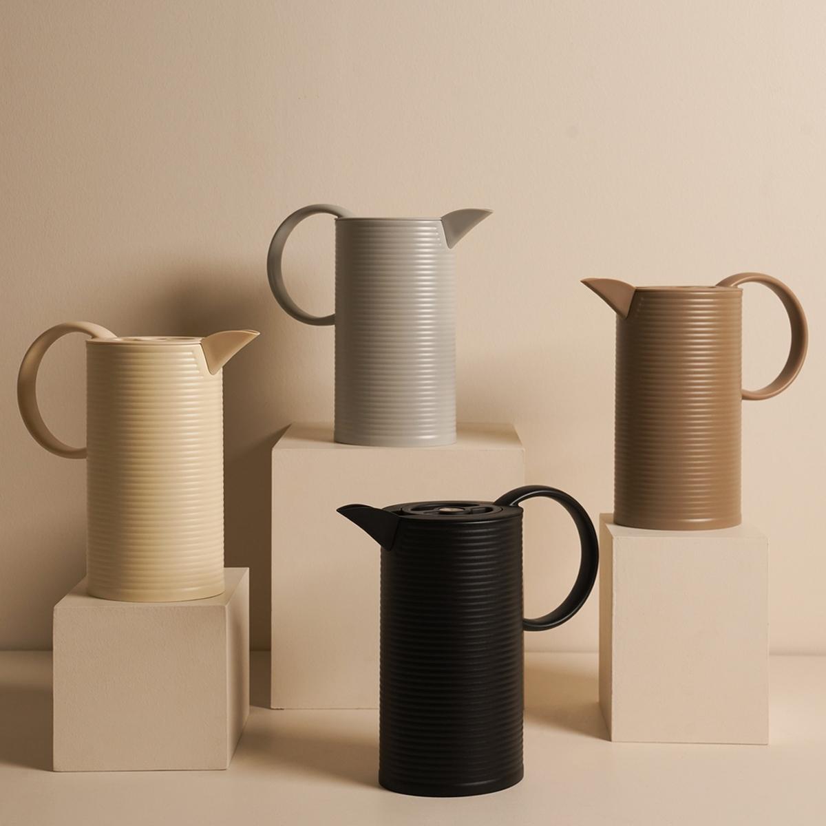 Ribbed Coffee Server Beige 1.0 Litre in Kuwait | Buy Online | safathome.com