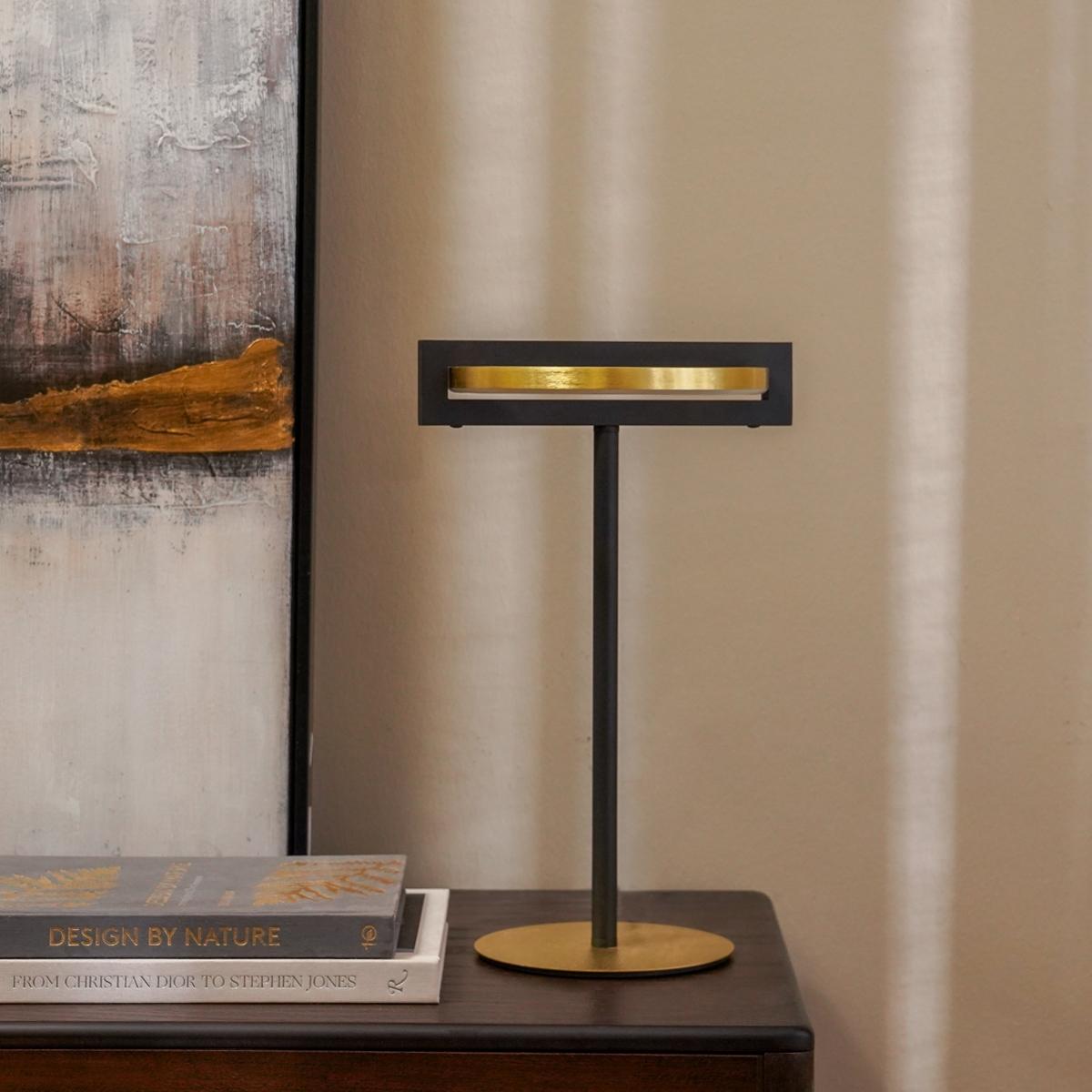 Luna Table Lamp Black/Gold H:38 cm in Kuwait | Buy Online | safathome.com