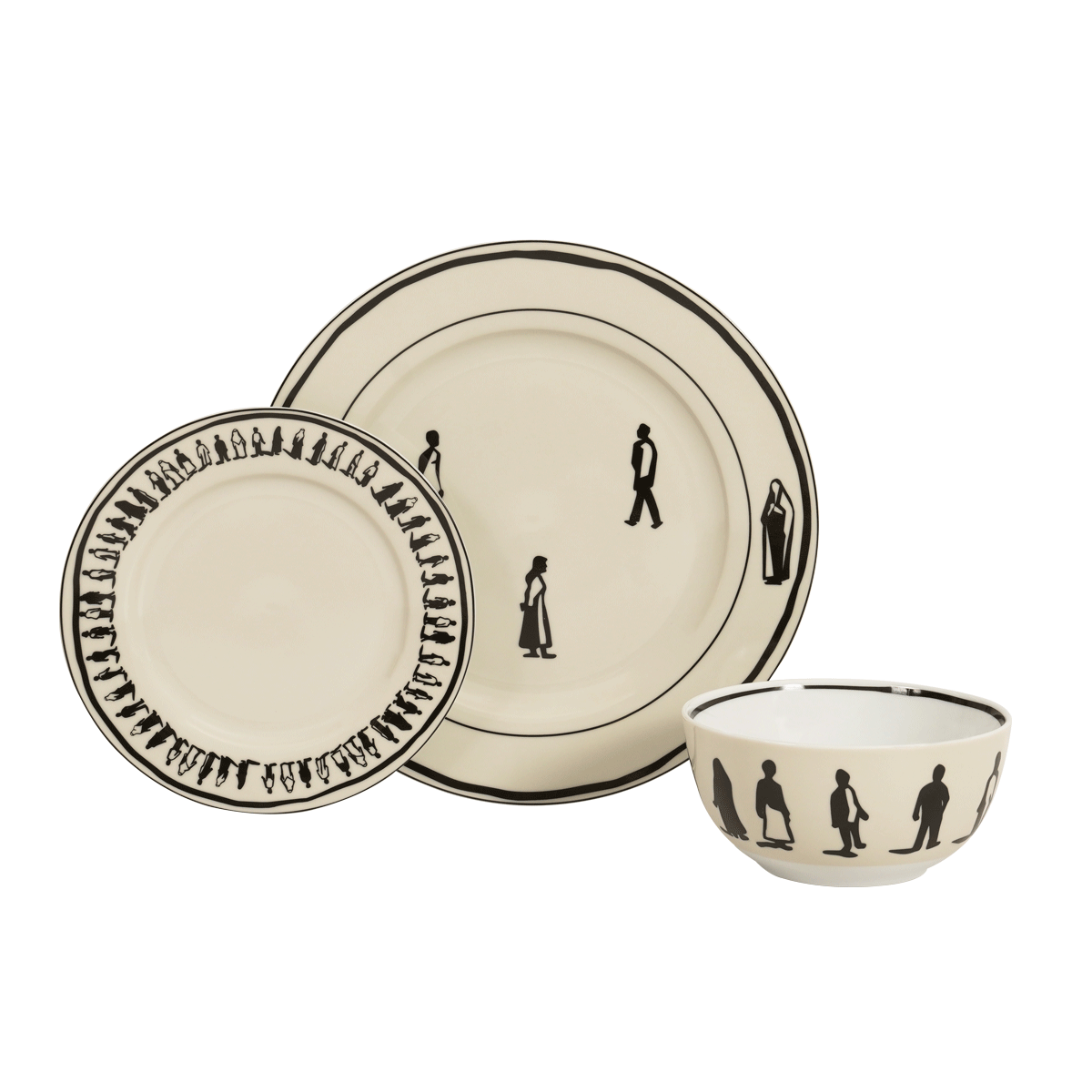 Essence Porcelain Dinner Set 18Pcs Black in Kuwait | Buy Online ...