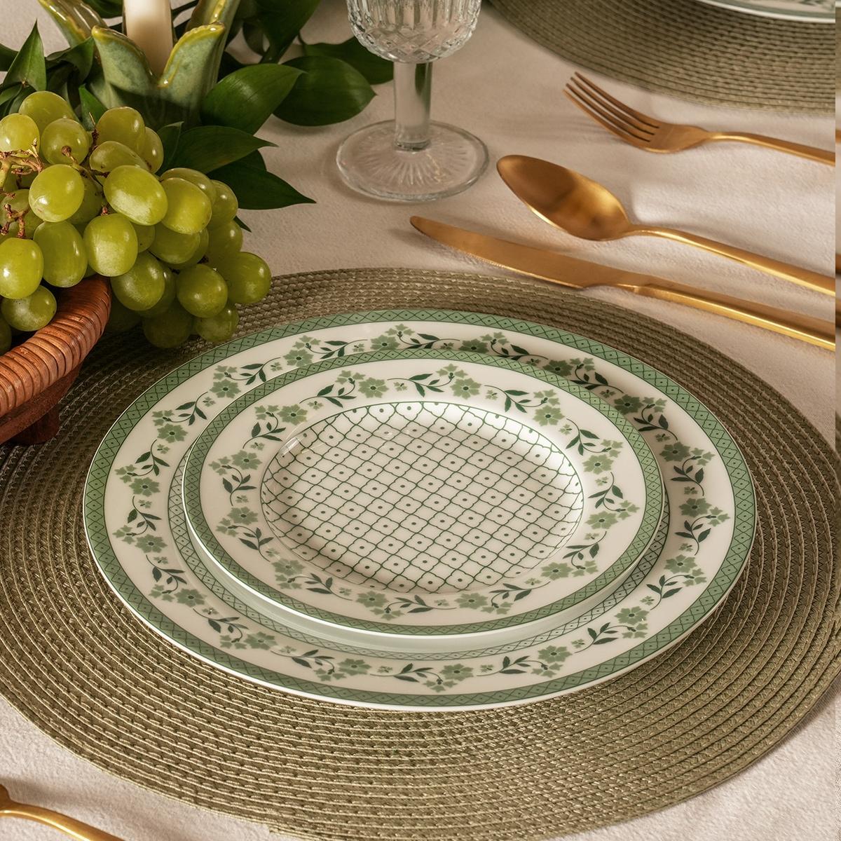 Jaipur Porcelain Dinner Set Green 18Pcs in Kuwait | Buy Online ...