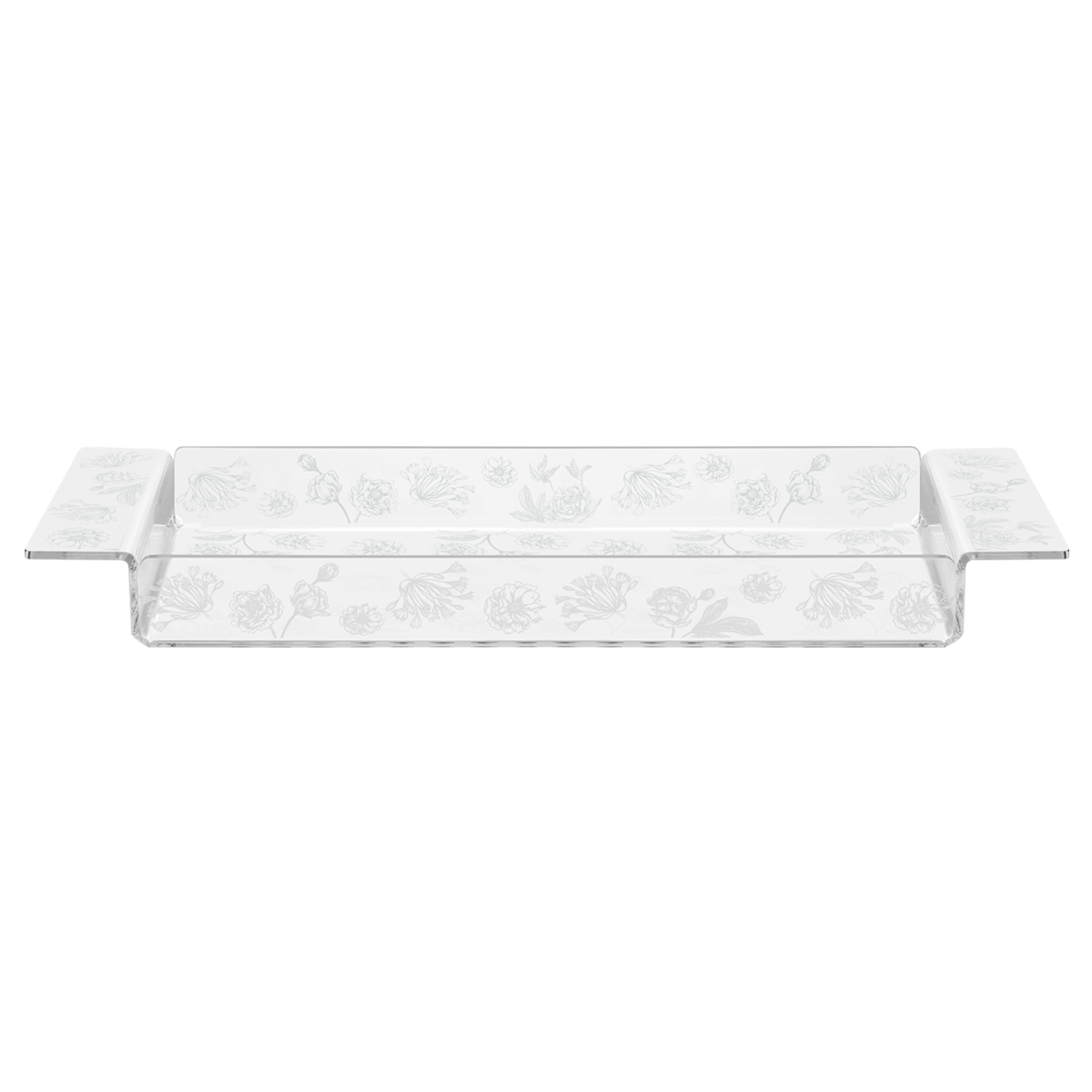 Evelyn Acrylic Tray Grey 46X15 cm in Kuwait | Buy Online | safathome.com