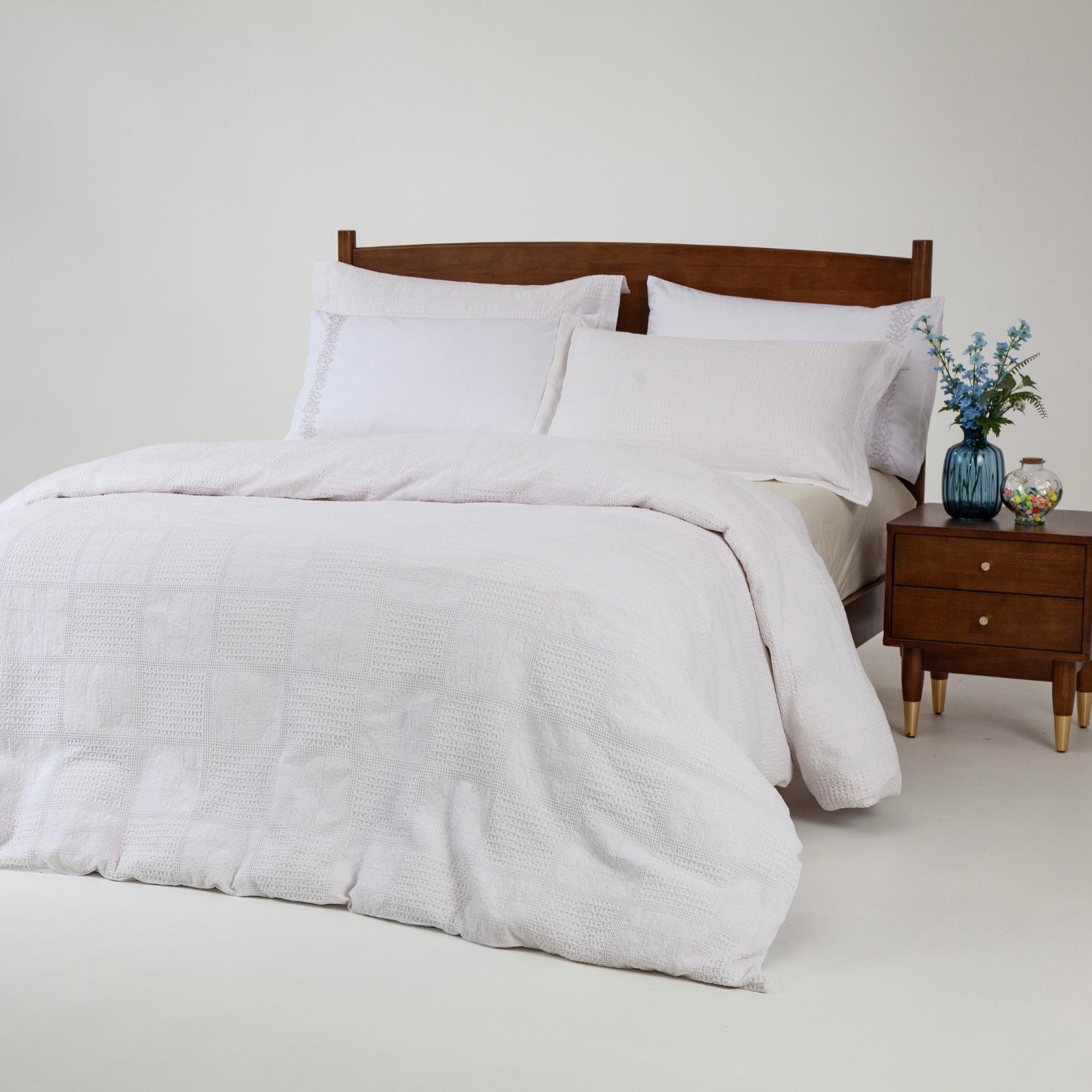 Merimon Jacquard Duvet Cover Set 5Pcs White 220X240 cm in Kuwait | Buy ...