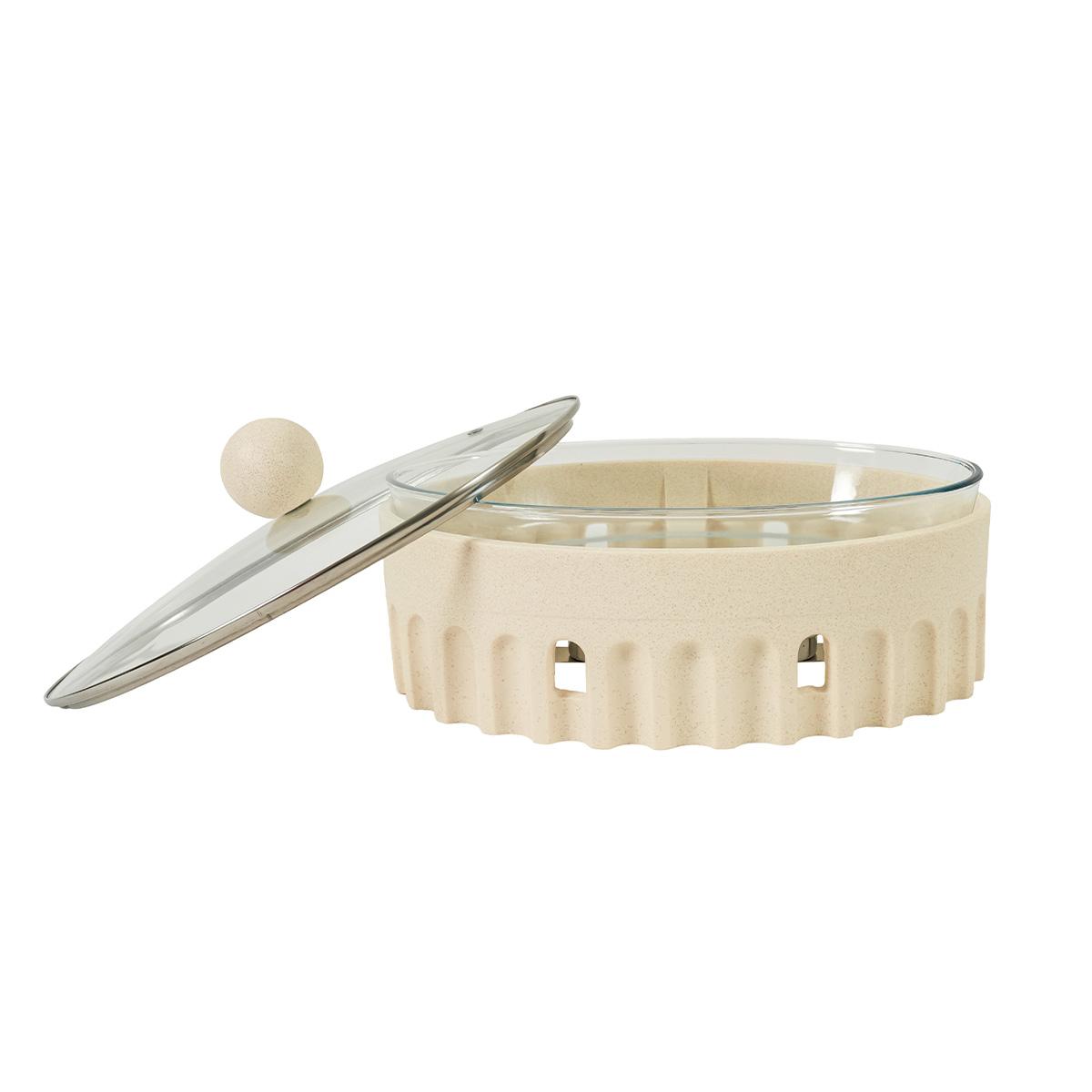 Aqwas Food Warmer Cream 37X26 cm in Kuwait | Buy Online | safathome.com