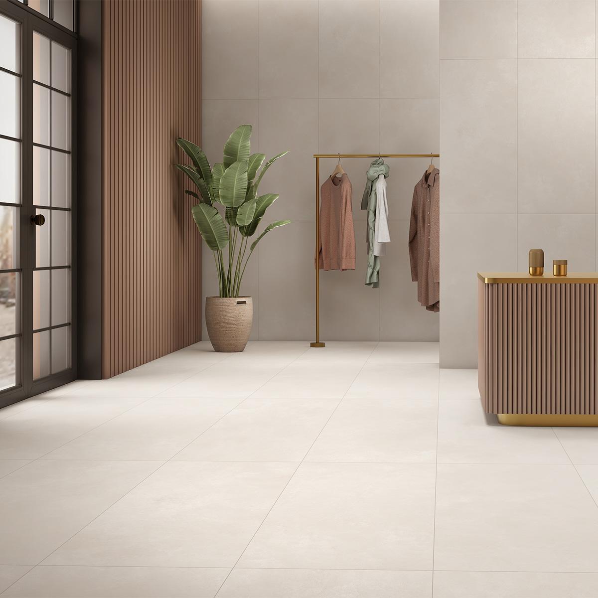Europa Porcelain Floor Tile Matt White 60X120 cm in Kuwait | Buy Online ...