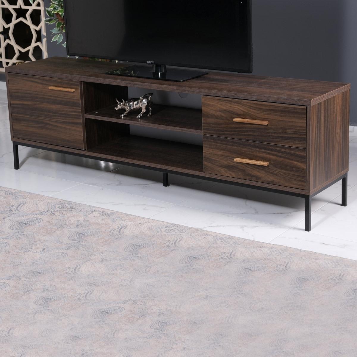 Toby TV Unit Brown/Black in Kuwait | Buy Online | safathome.com