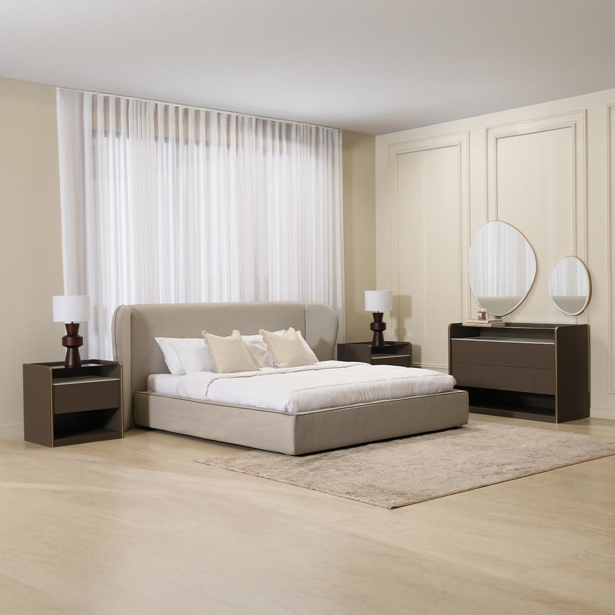 Mark Make-Up Table + Mirror Dark Brown in Kuwait | Buy Online ...