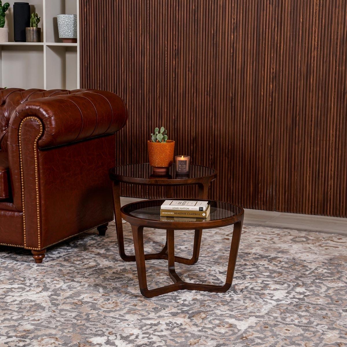 Trio Side Table Brown in Kuwait | Buy Online | safathome.com