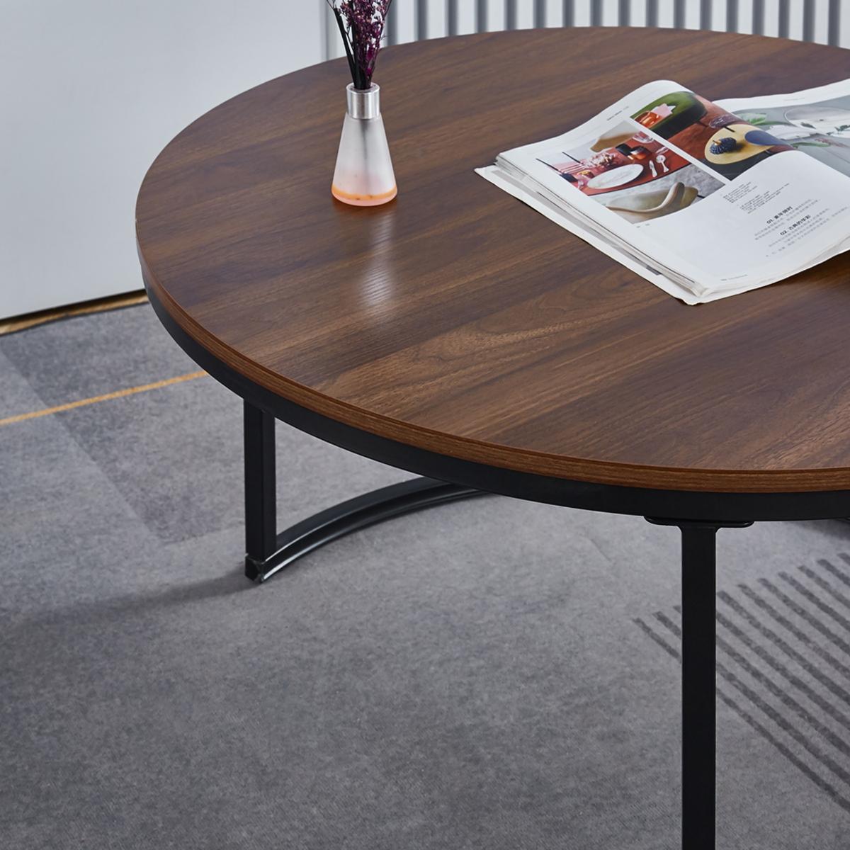 Tasha Set of 2 Coffee Tables Walnut in Kuwait | Buy Online | safathome.com