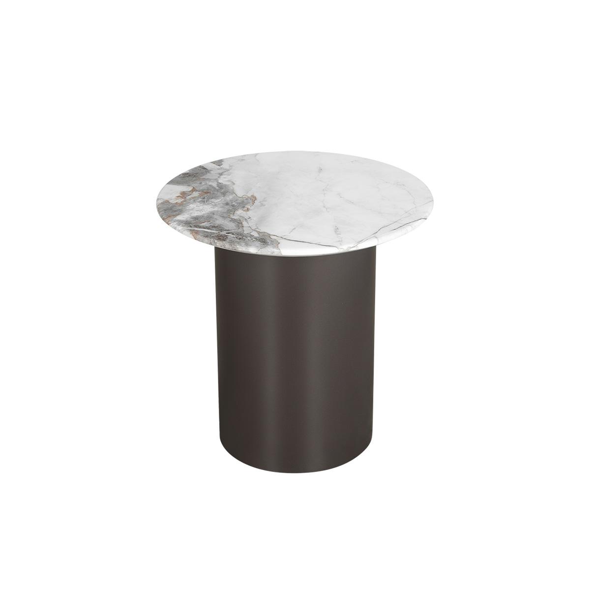 Lora End Table Marble/Matt Black in Kuwait | Buy Online | safathome.com