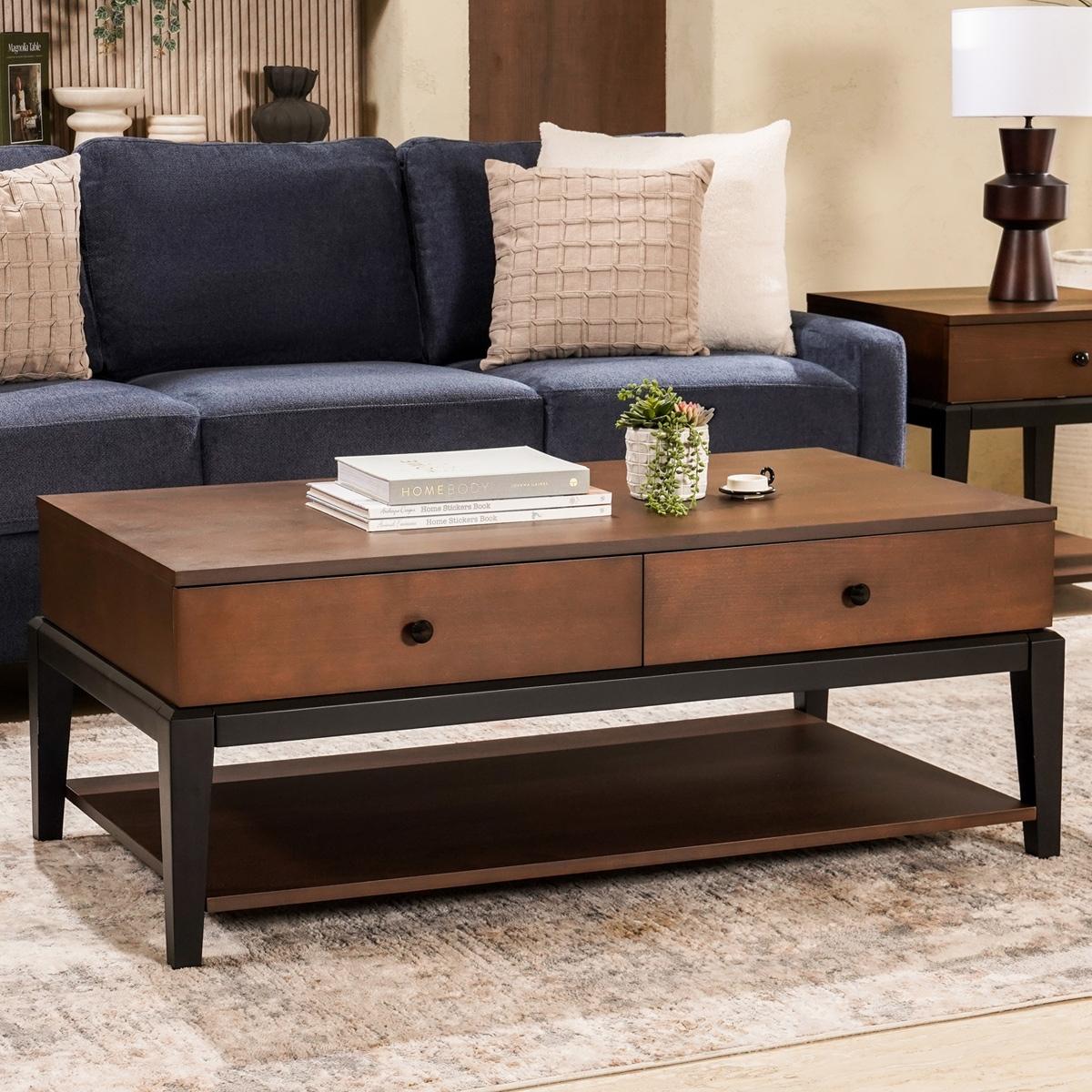 Benjy 1 Coffee Table + 2 End Tables Walnut in Kuwait | Buy Online ...