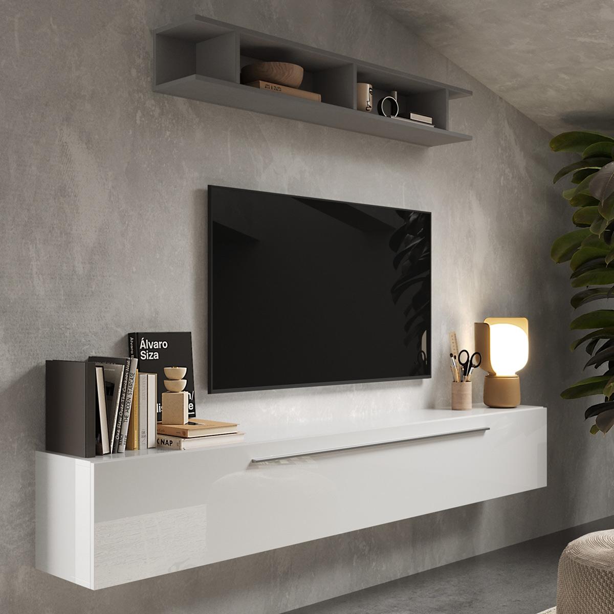 Infinity Modular Wall Unit Set White/Grey in Kuwait | Buy Online ...