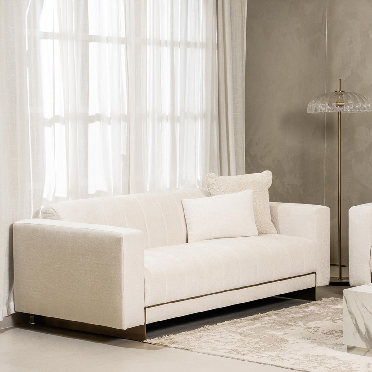 Ella 4+3+2 Seater Sofa Set Beige in Kuwait | Buy Online | safathome.com