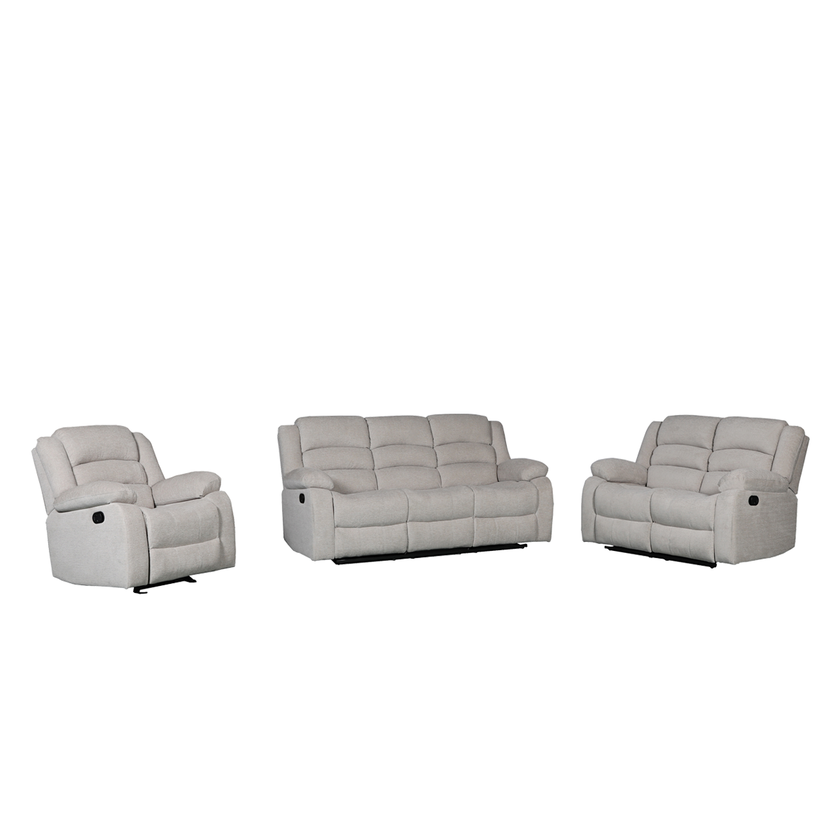 Matteo 3+2+1 Recliner Set Light Brown in Kuwait | Buy Online ...
