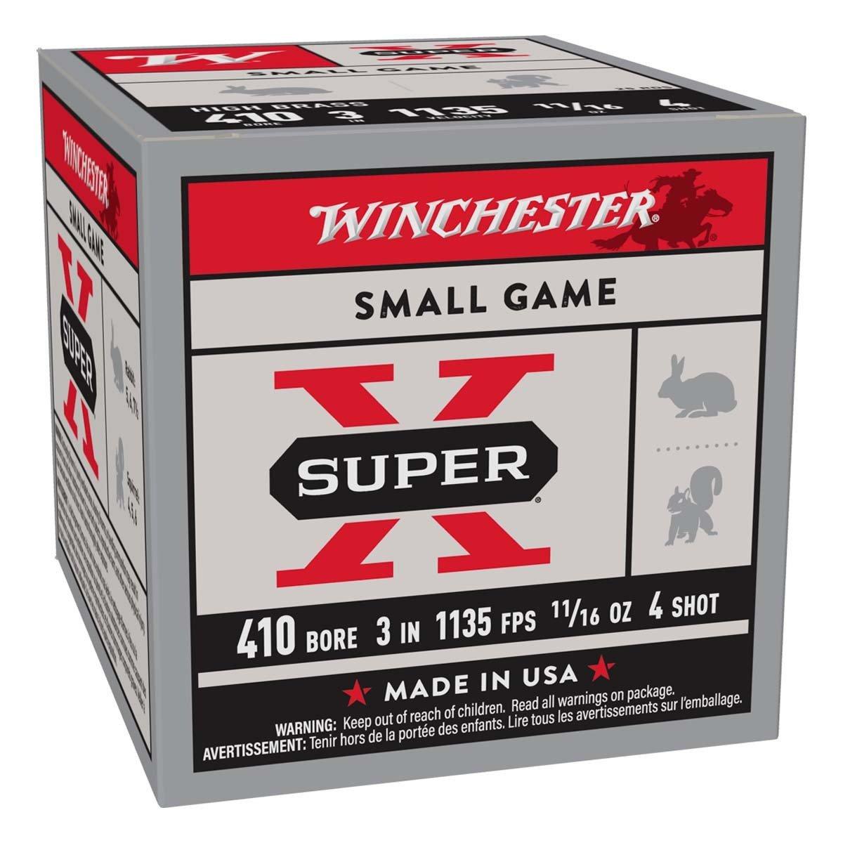 Winchester Super-X Small Game .410 Bore Shotshells 25 Round Box