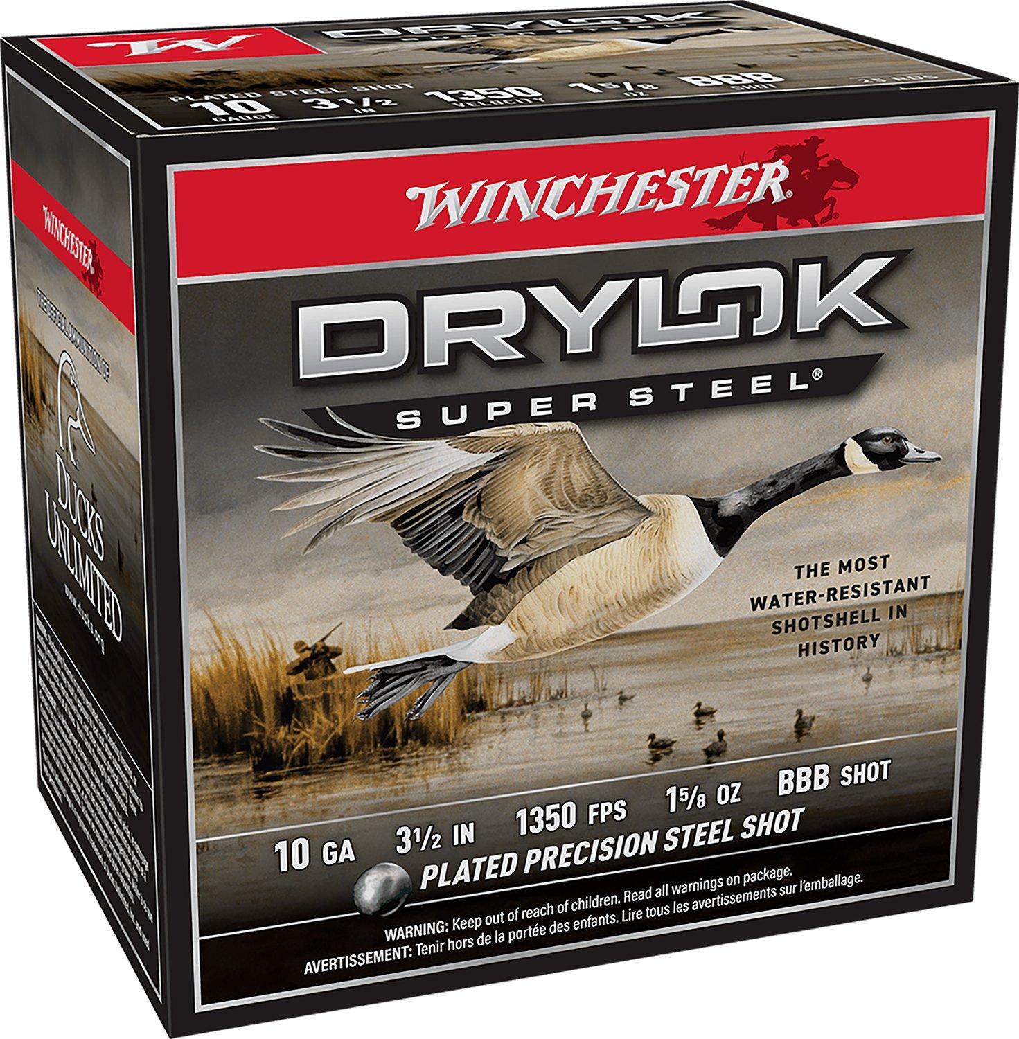 Winchester Drylok Super Steel HV Waterfowl 10 Gauge Shotshells 25 Round Box