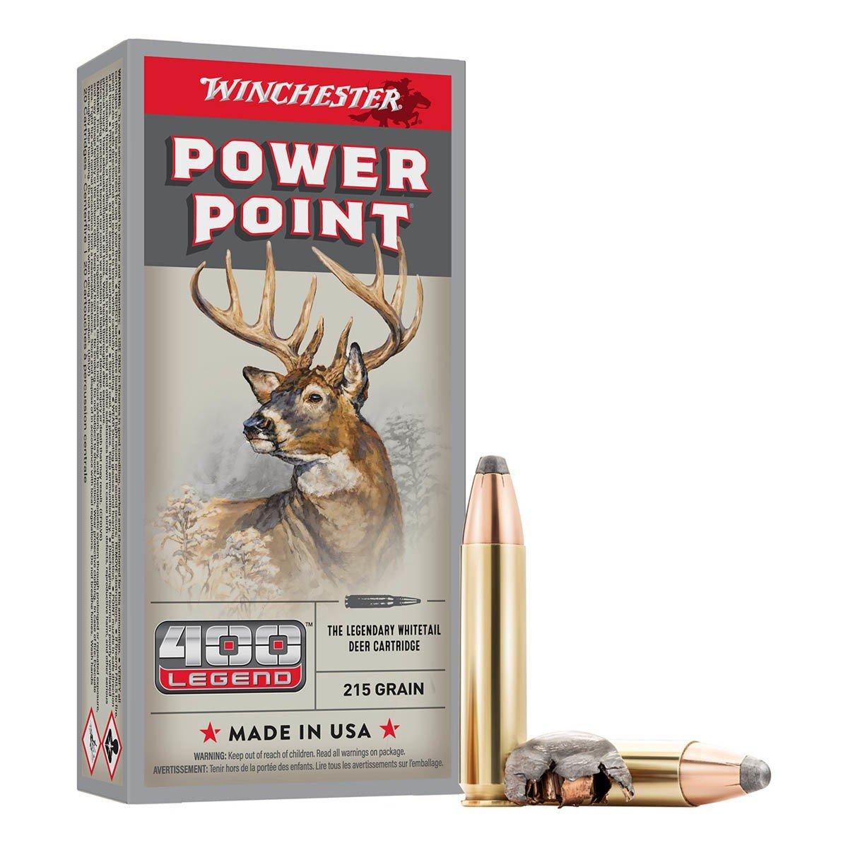 Winchester Super-X Power-Point 400 Legend Rifle Ammunition 20 Round Box