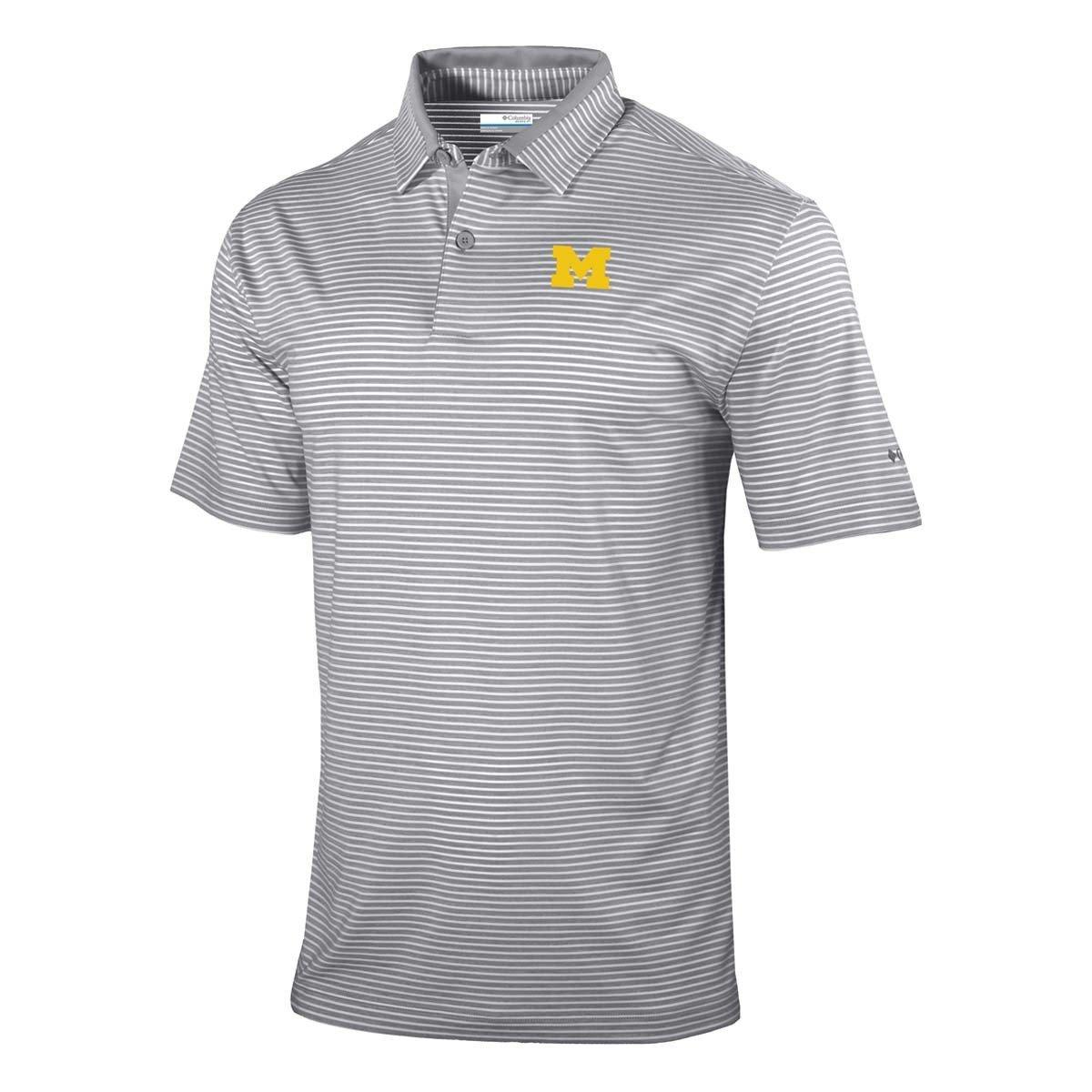 Columbia Michigan Wolverines Golden Hills Polo