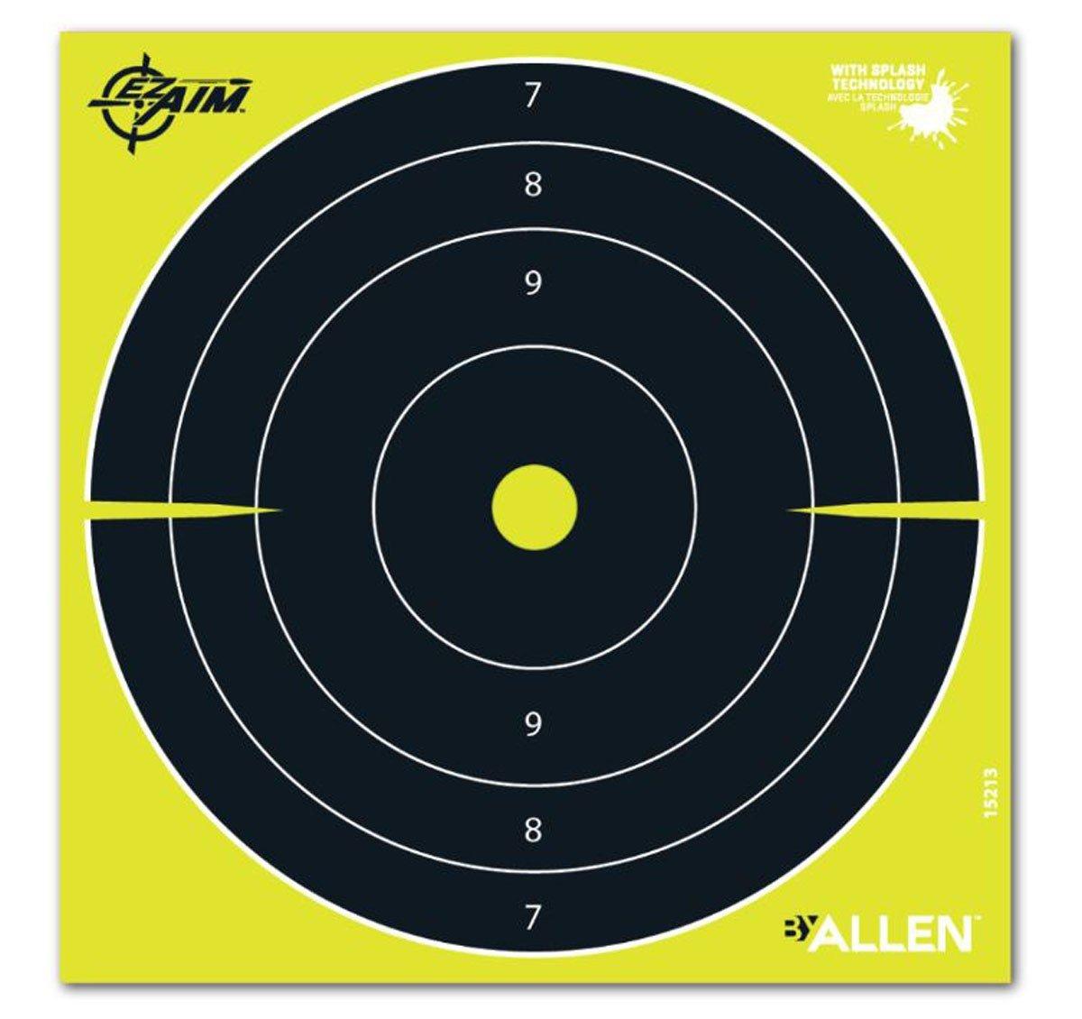 Allen EZ-Aim Non-Adhesive Splash Bullseye Target 25 Pack