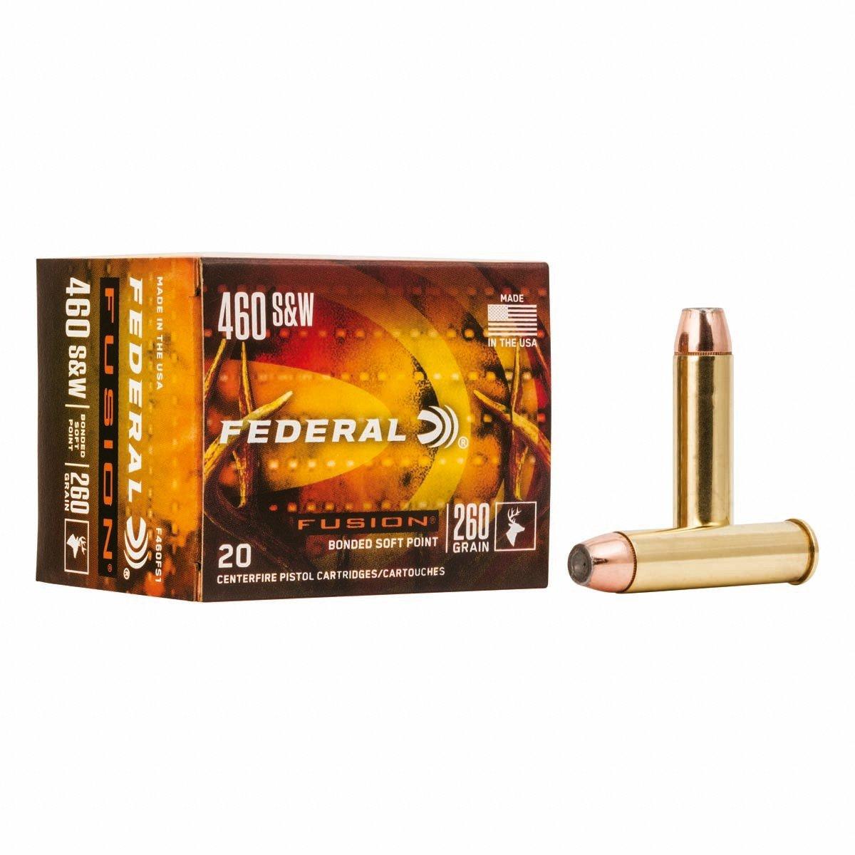 Federal Fusion Handgun 460 S&W Mag Handgun Ammunition 20 Round Box