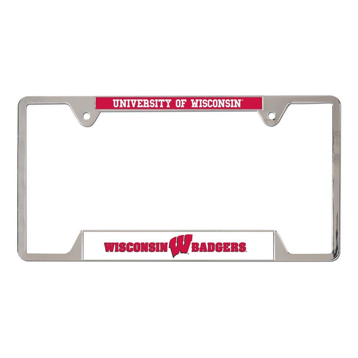 Wincraft Wisconsin Badgers Metal License Plate Frame