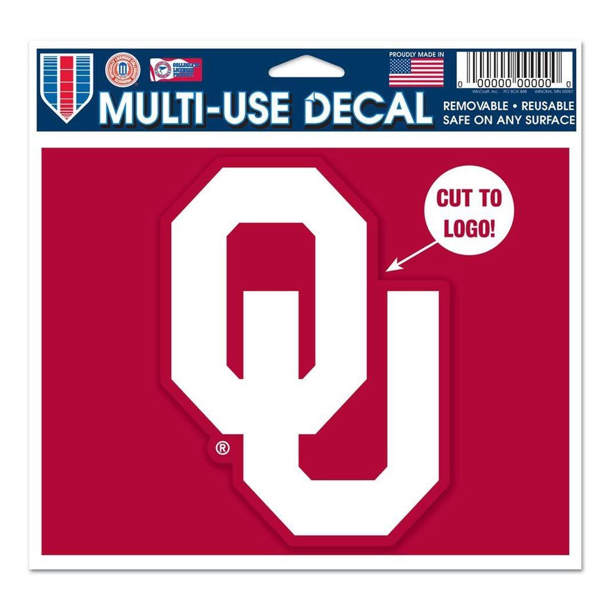 Wincraft Oklahoma Sooners Ultra 5"x6" Team Color Decal