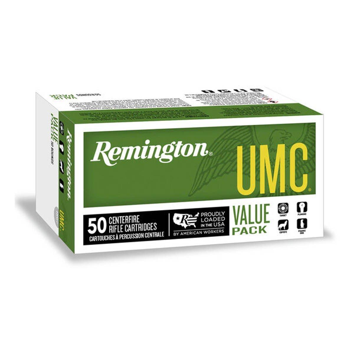 Remington UMC JHP 223 Remington Rifle Ammunition 50 Round Box