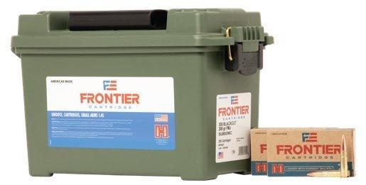 Hornady Frontier FMJ Subsonic Ammo Can 300 AAC Blackout Rifle ...