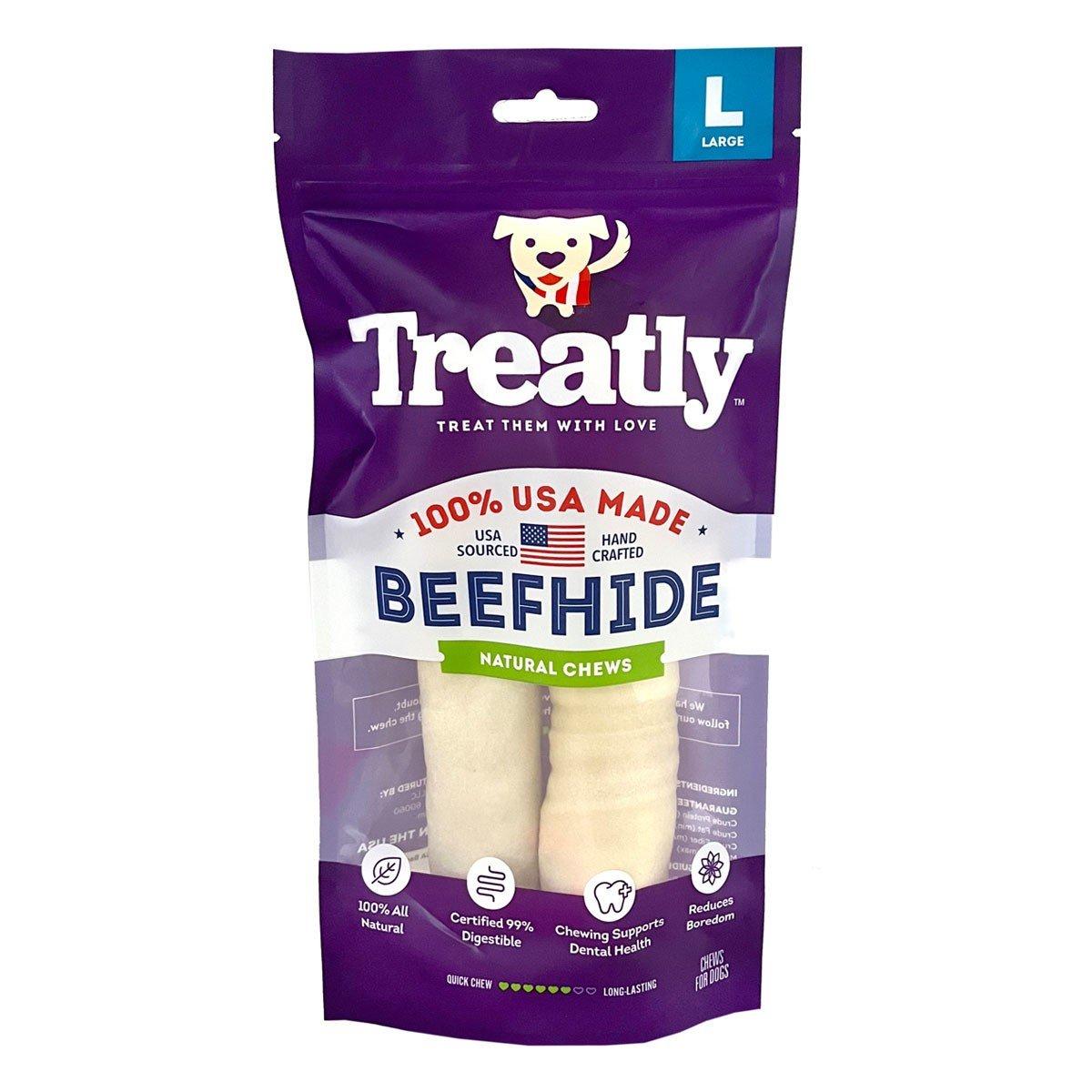 Treatly Beefhide Natural Chew 2 Pack